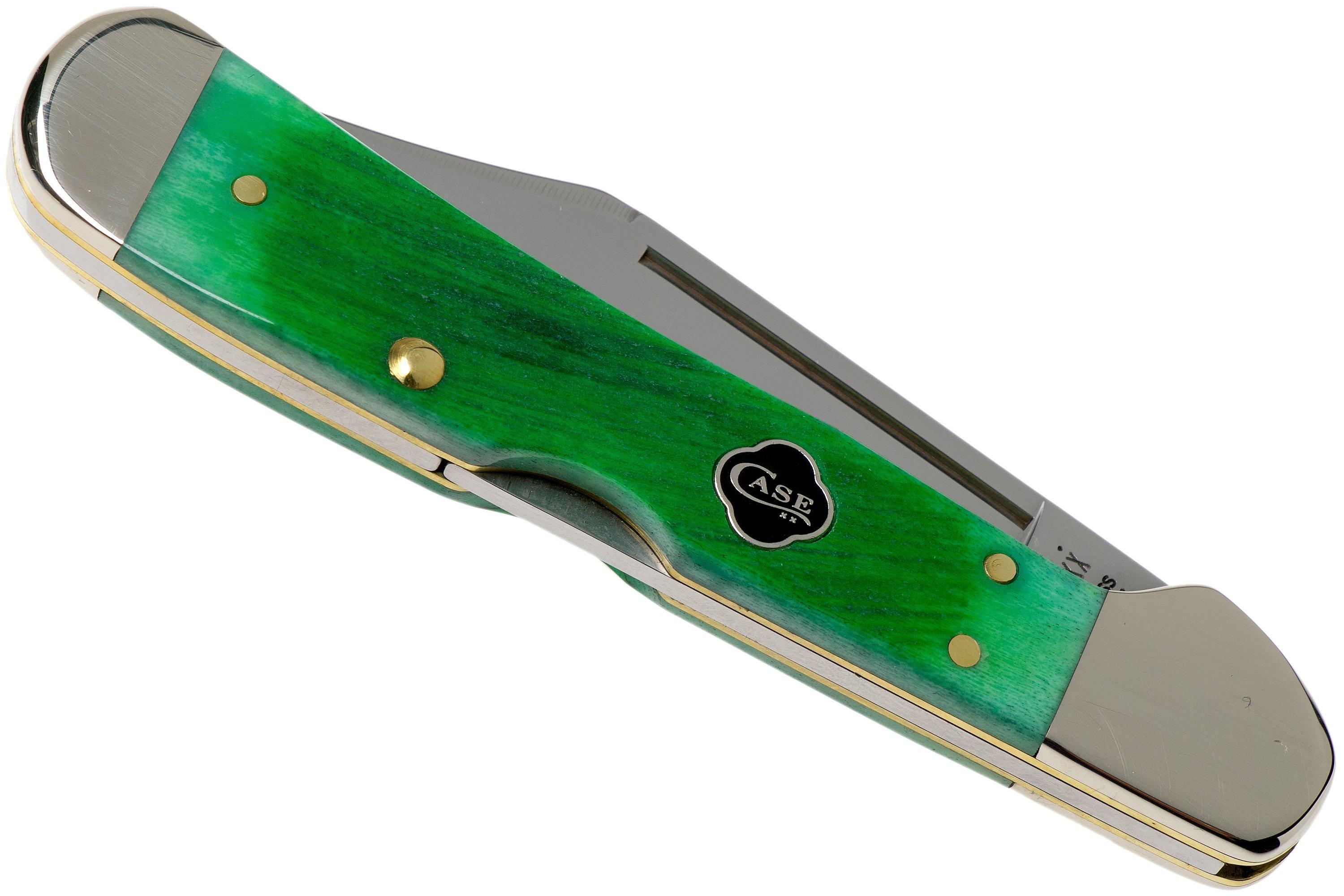 Case Mini Copperlock Clover Green Bone, Sawcut Jig, 23217, 61749L SS ...