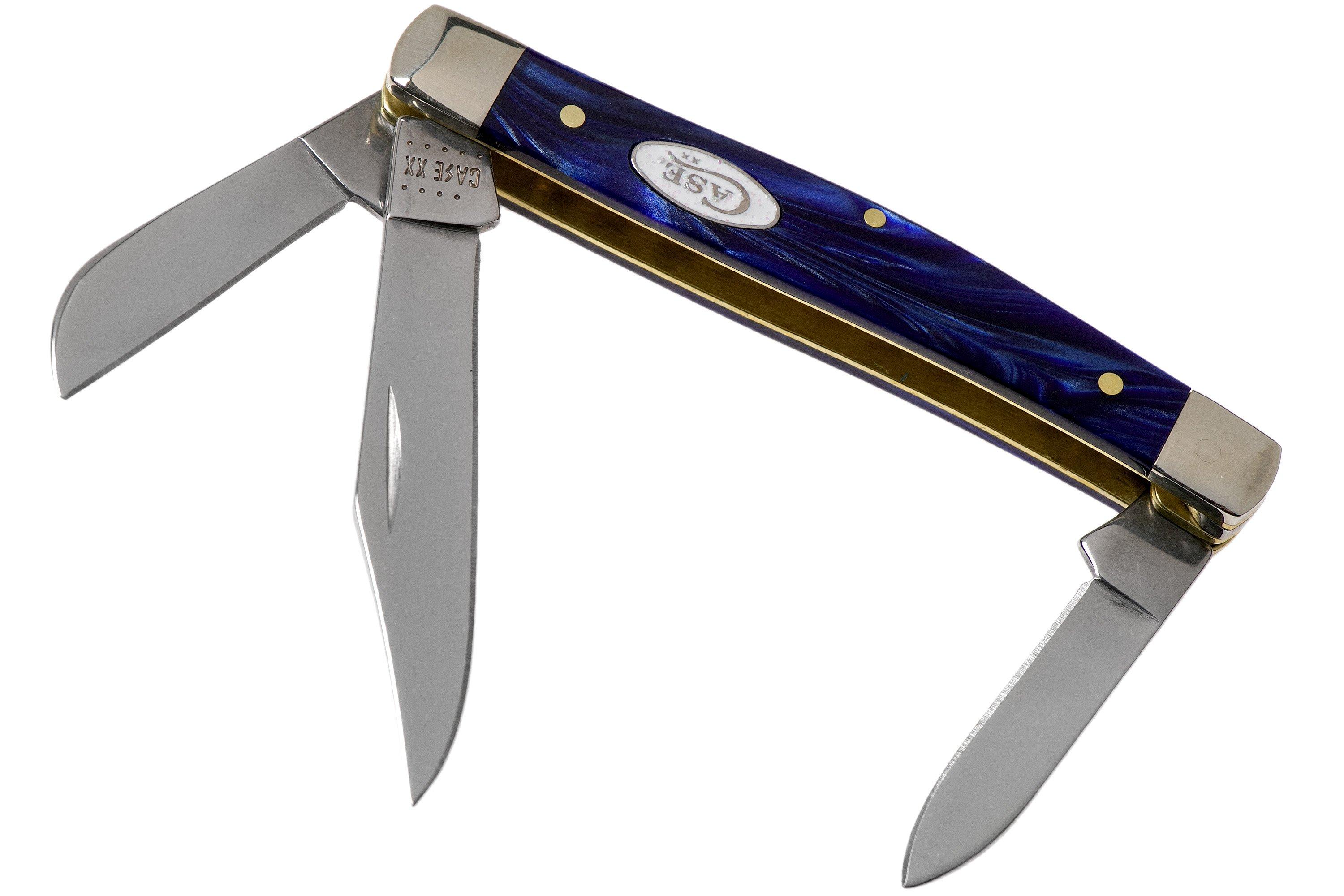 Case Medium Stockman Blue Pearl Kirinite, 23442, 10344 SS pocket knife ...