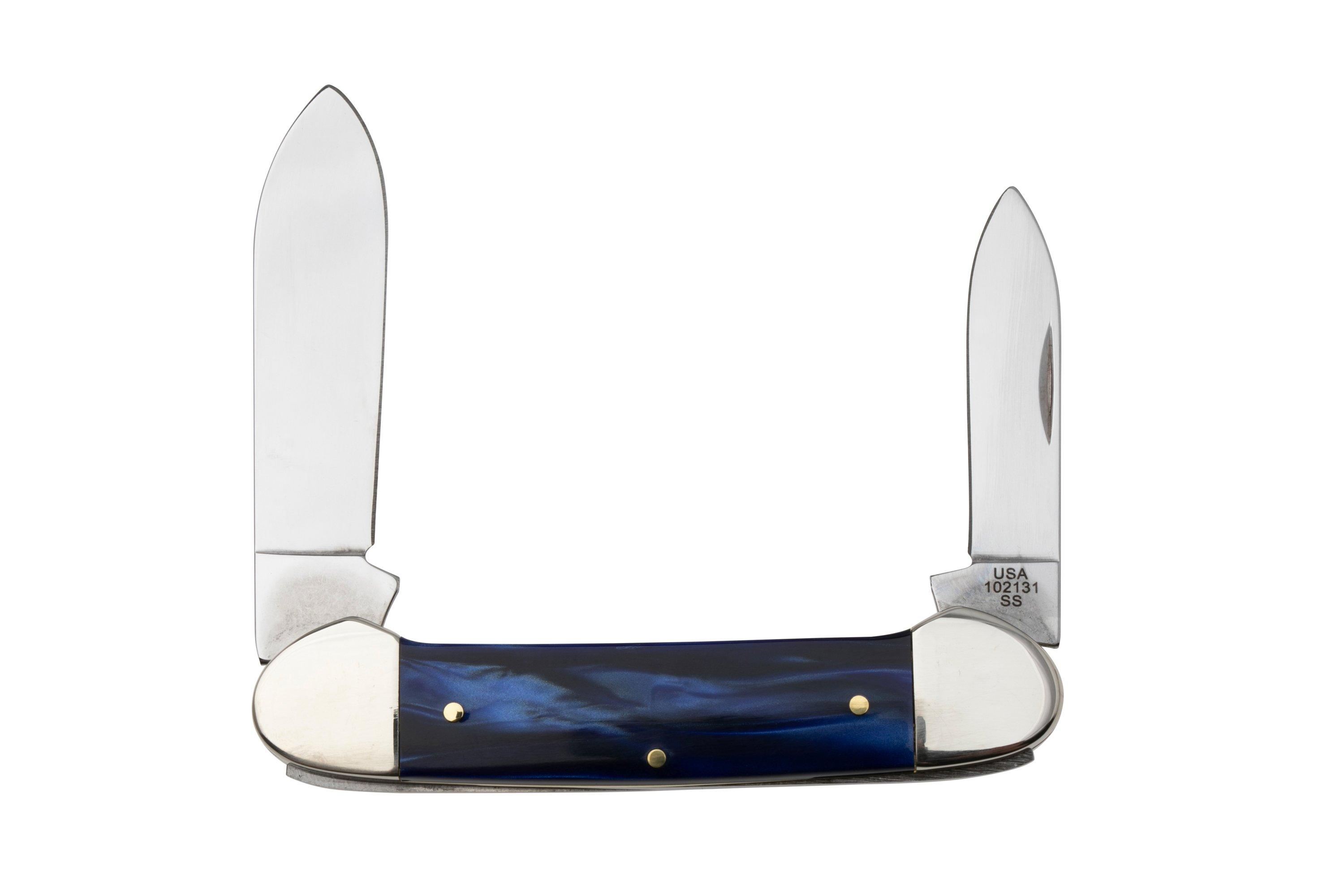 Case Canoe 23447 Blue Pearl Kirinite 102131 SS pocket knife ...