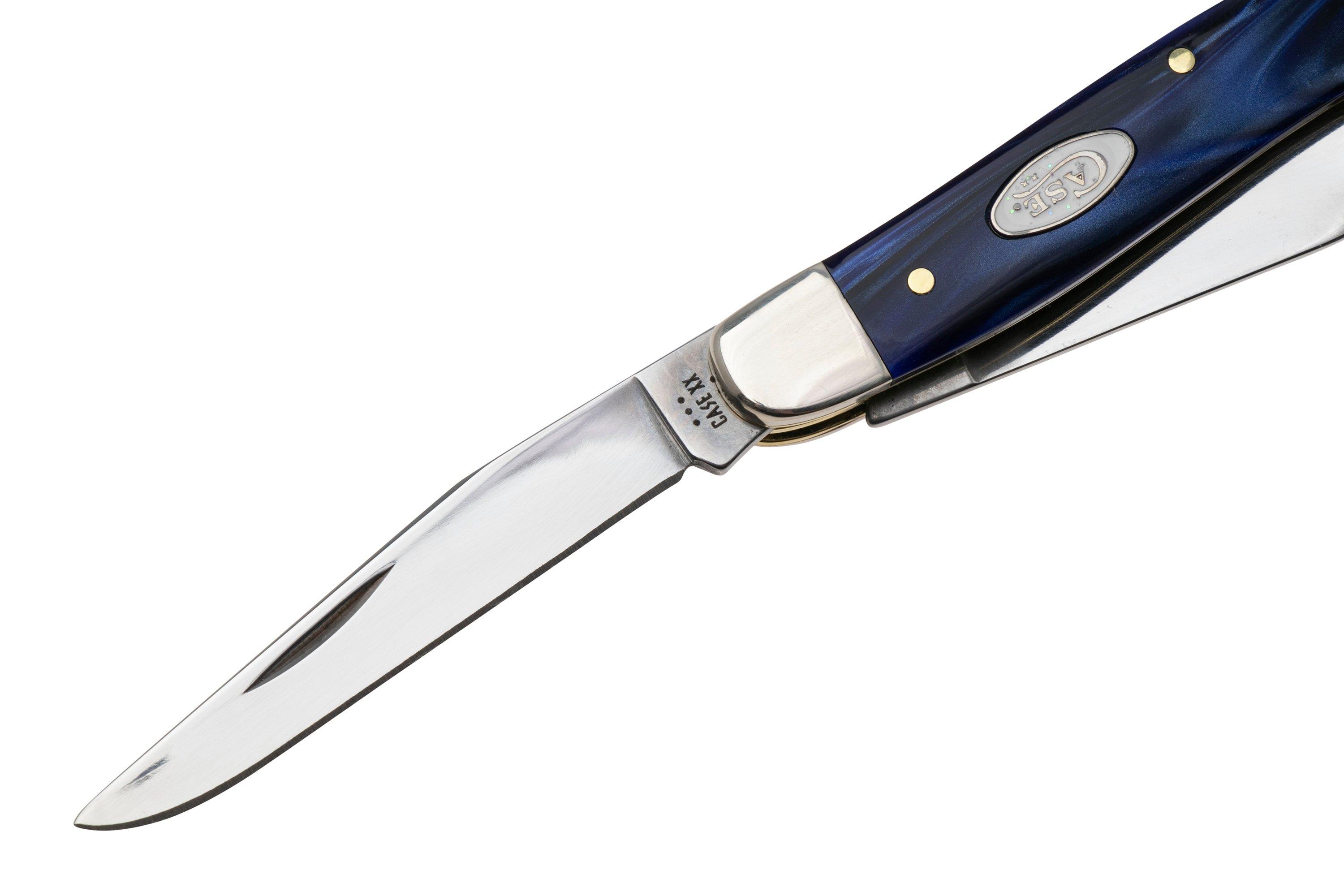 Case Medium Stockman 23448 Smooth Blue Pearl Kirinite 10318 SS ...