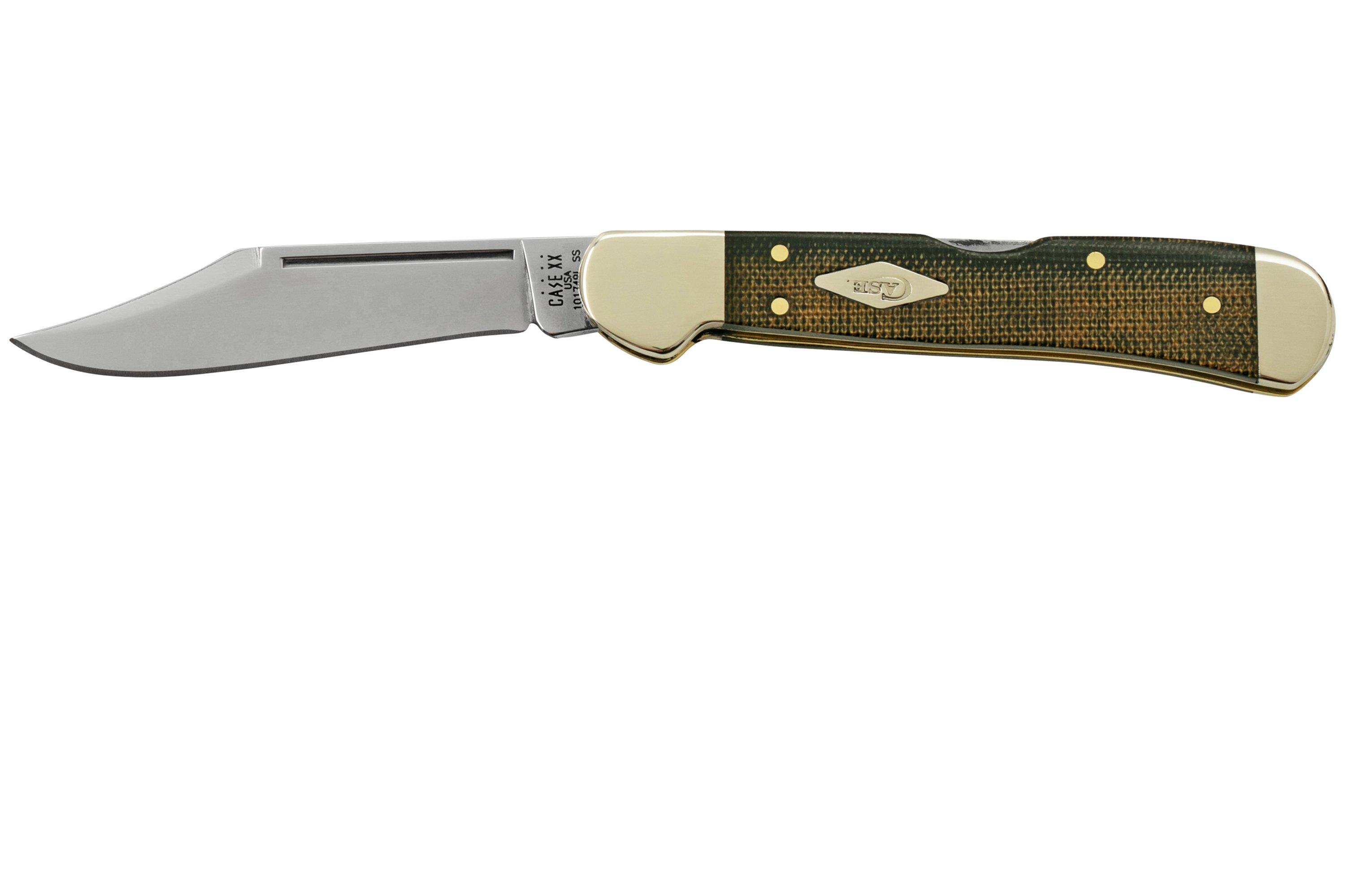 Case Mini CopperLock 23475 Green and Black Micarta, pocket knife ...