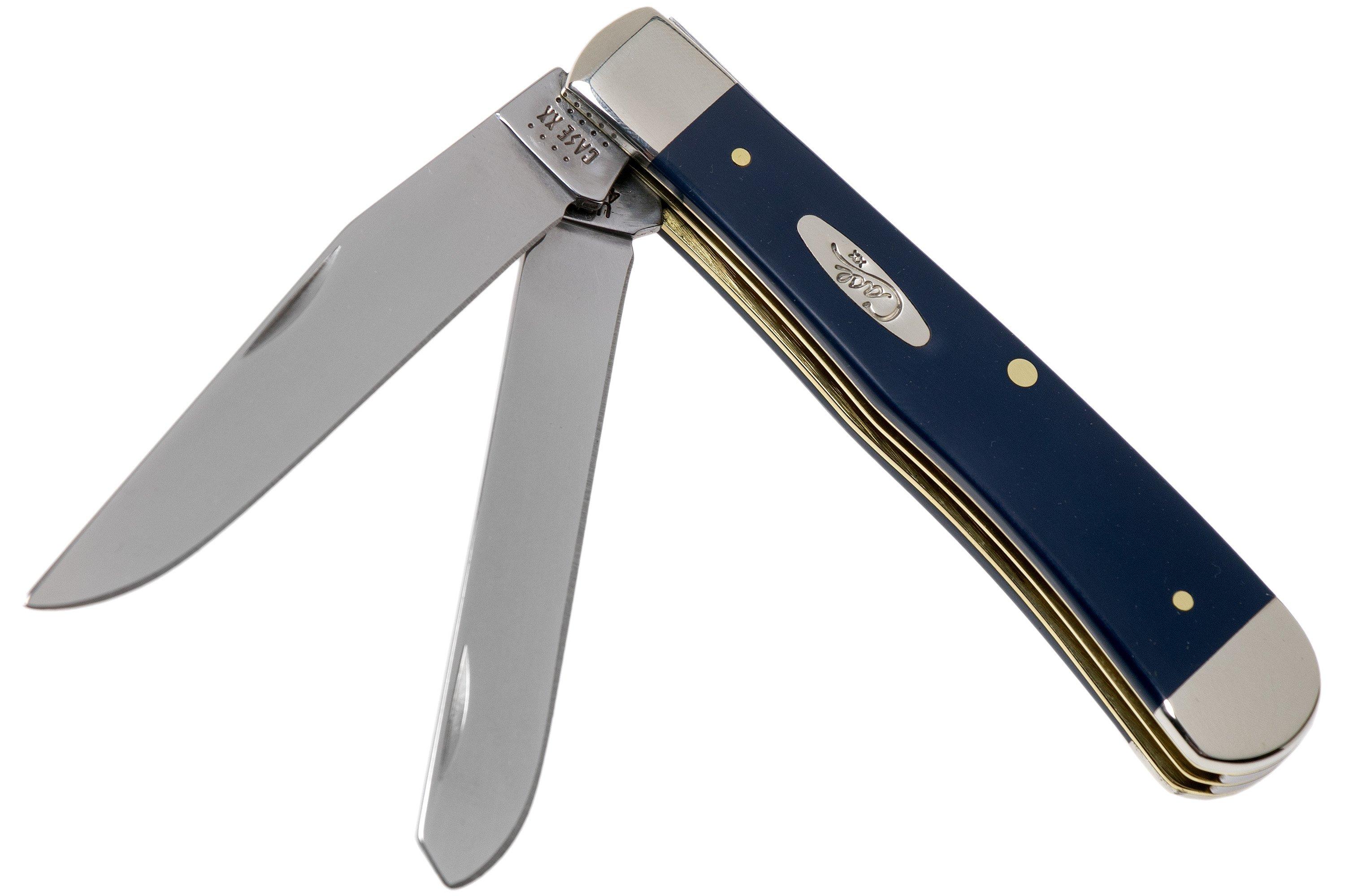 Case Trapper Navy Blue Synthetic, 23610, 4254 SS pocket knife ...