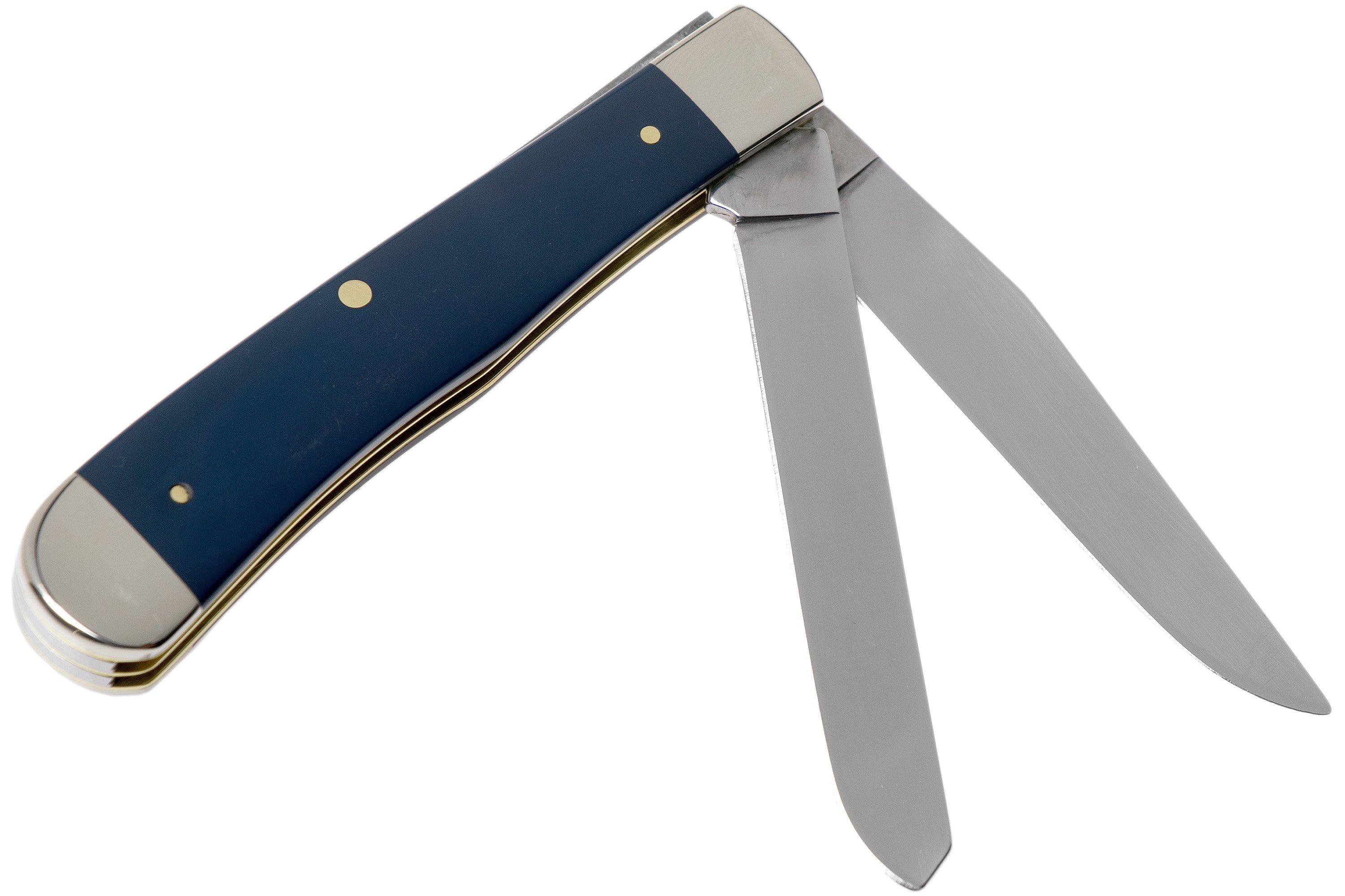 Case Trapper Navy Blue Synthetic, 23610, 4254 SS pocket knife ...