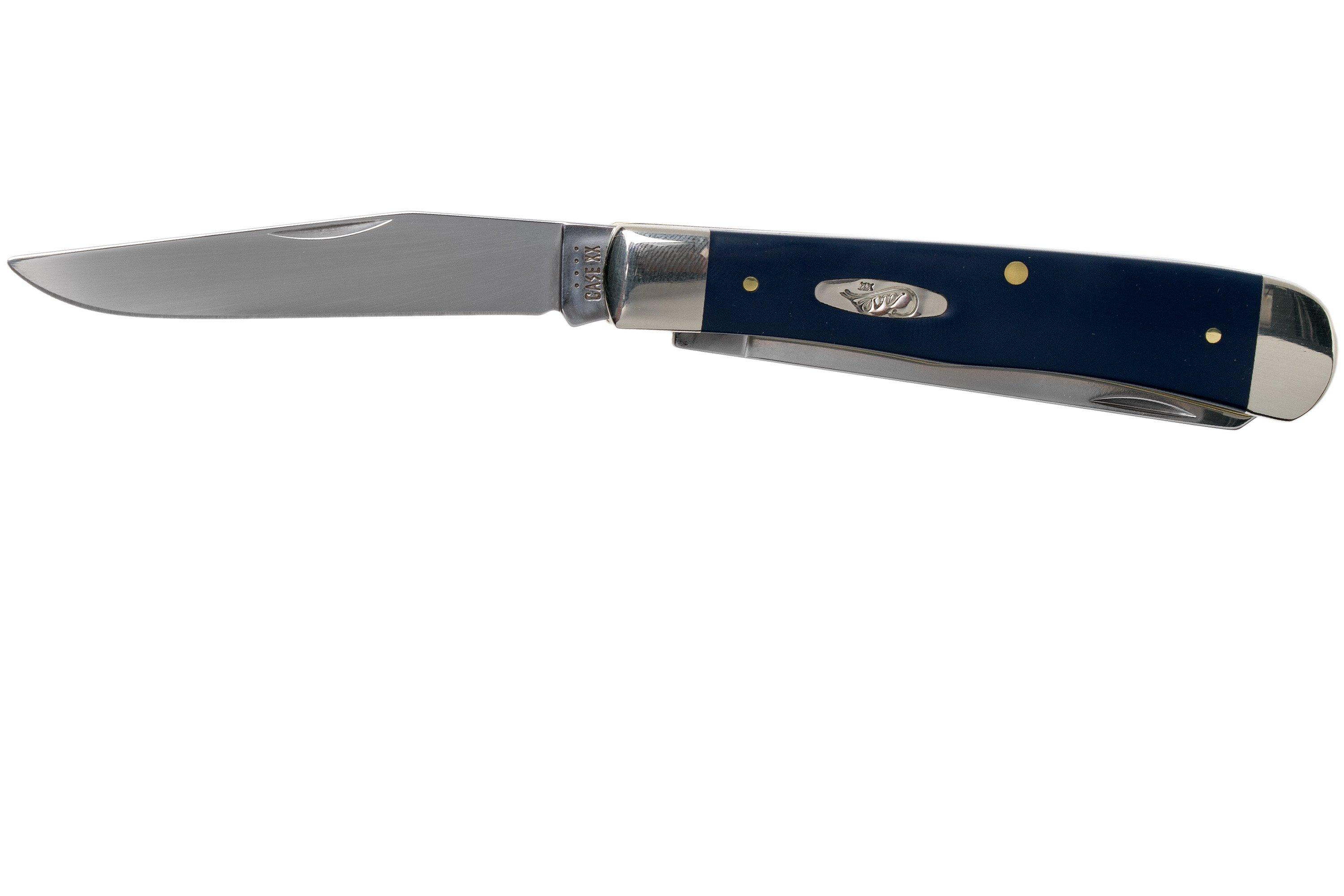 Case Trapper Navy Blue Synthetic, 23610, 4254 SS pocket knife ...