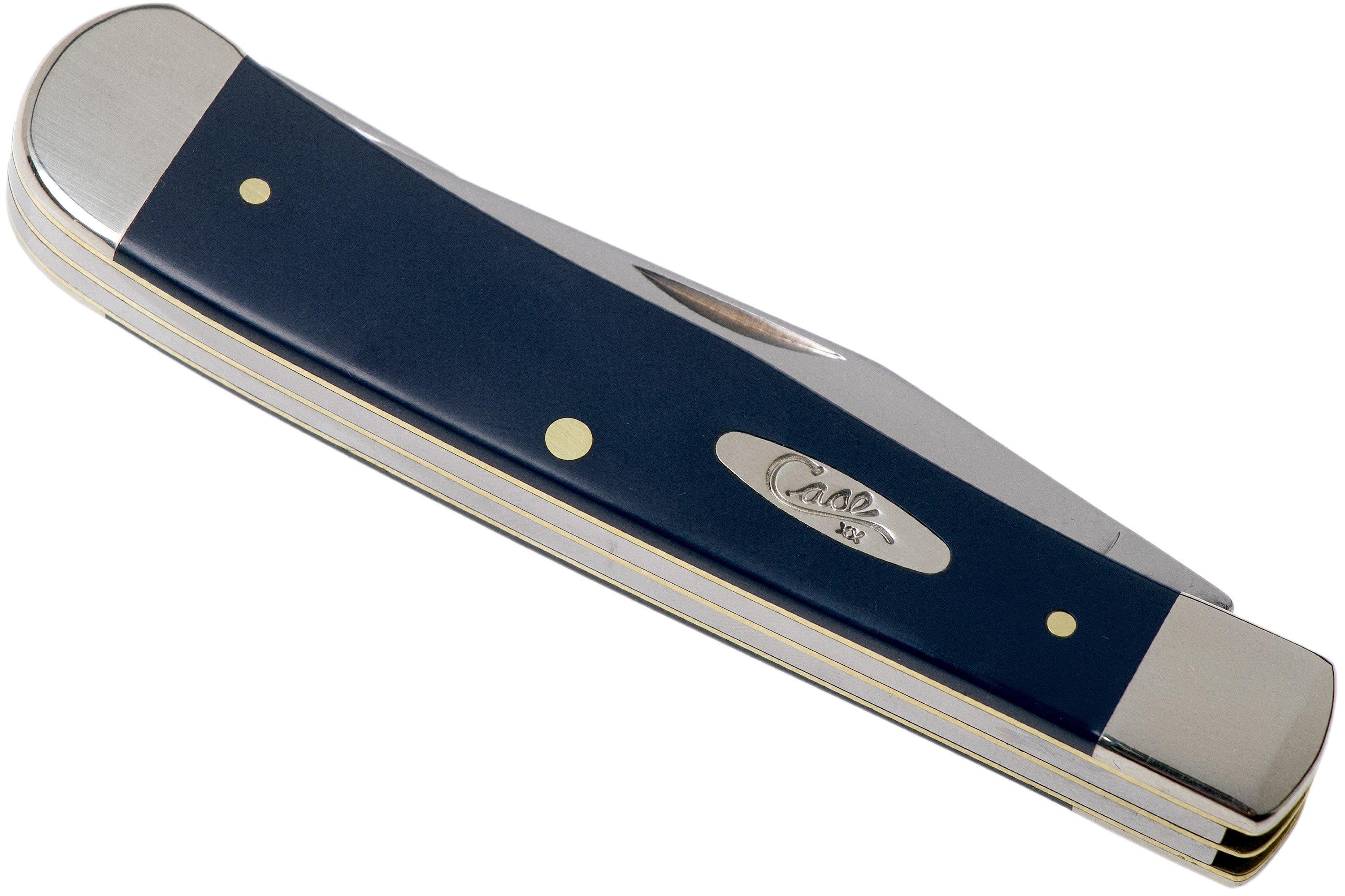 Case Trapper Navy Blue Synthetic, 23610, 4254 SS pocket knife ...