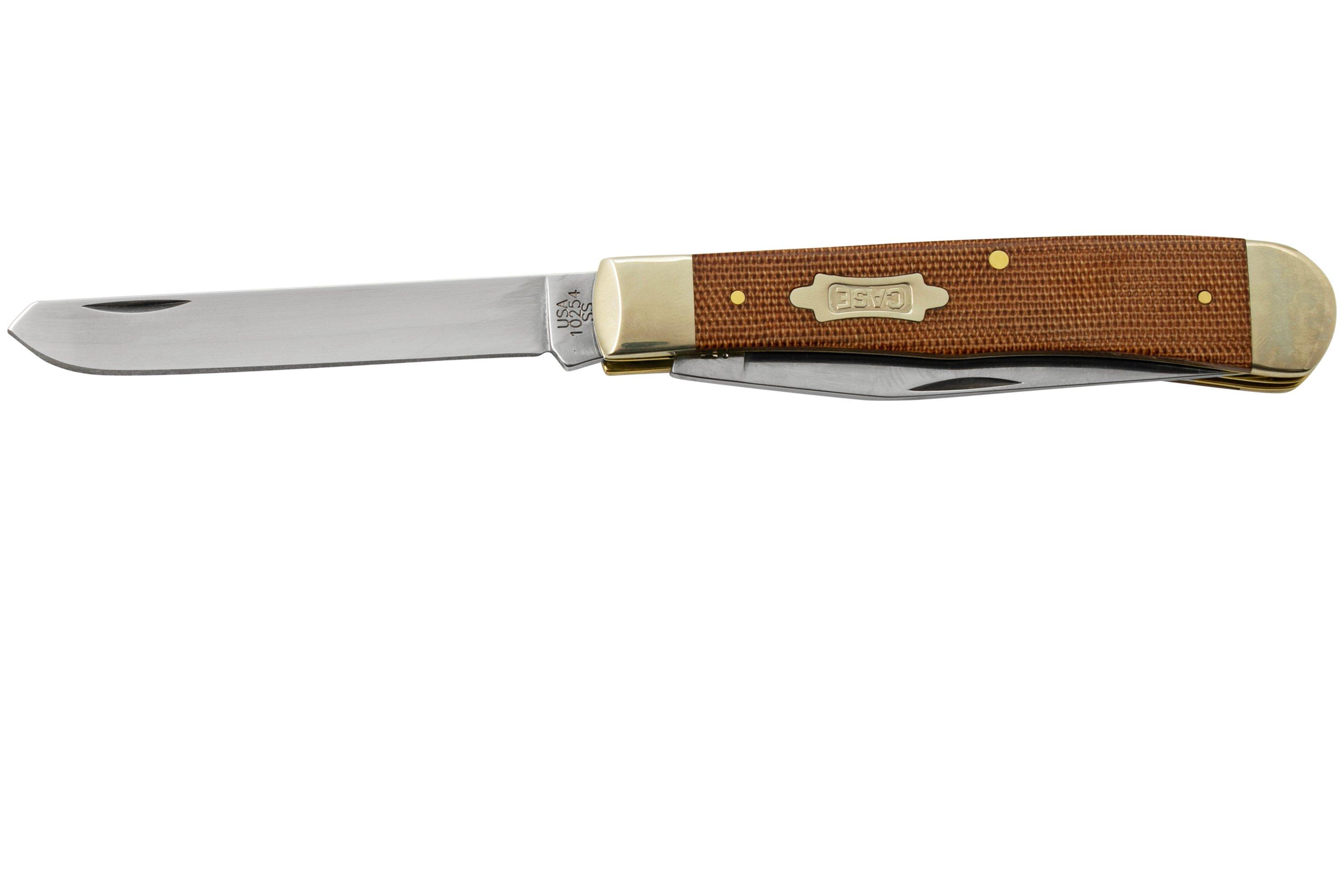 Nóż składany Case Trapper, Smooth Natural Canvas Micarta, 23690, 10254 ...