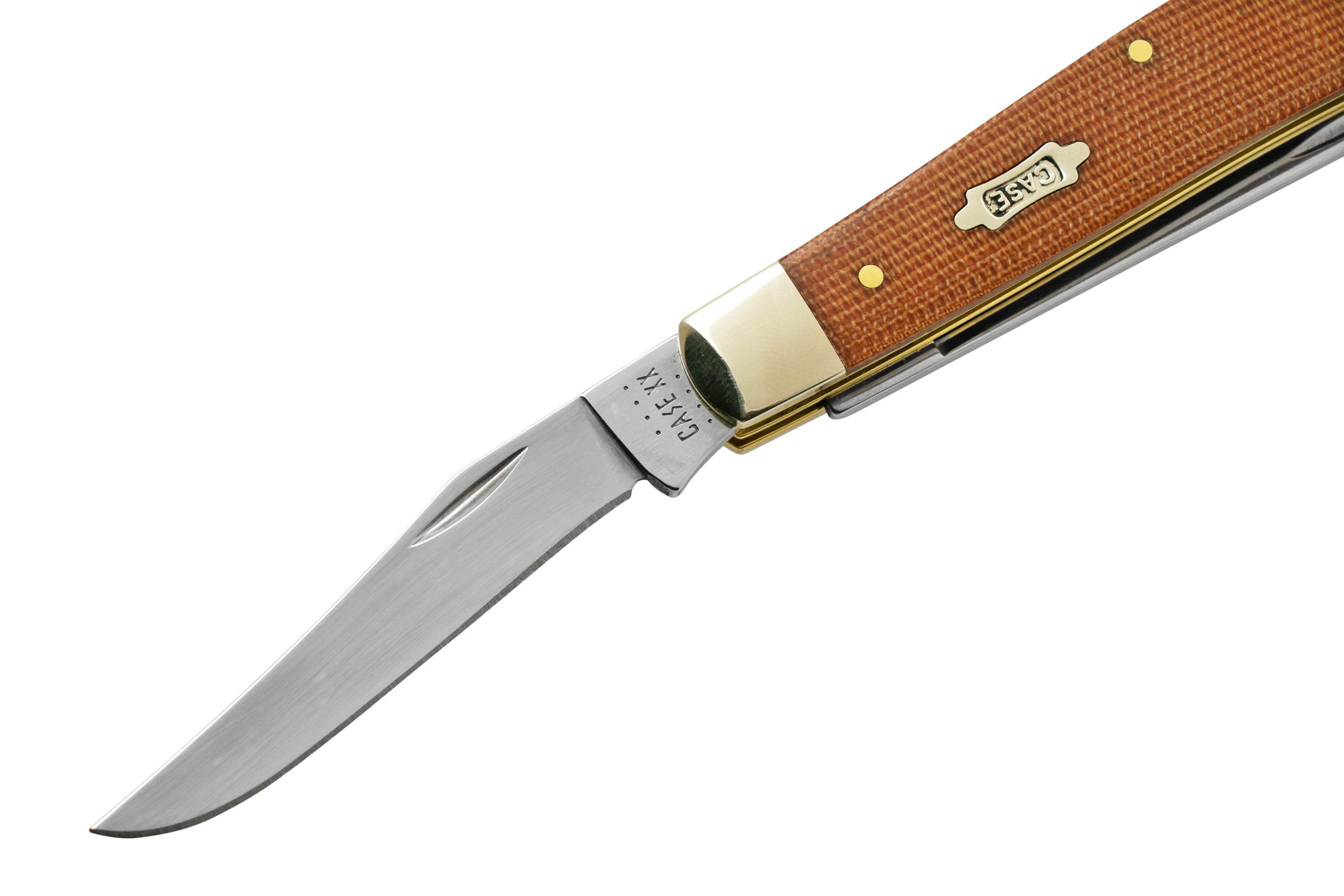 Case Mini Trapper, Smooth Canvas Micarta, 23695, 10207 SS, pocket knife ...