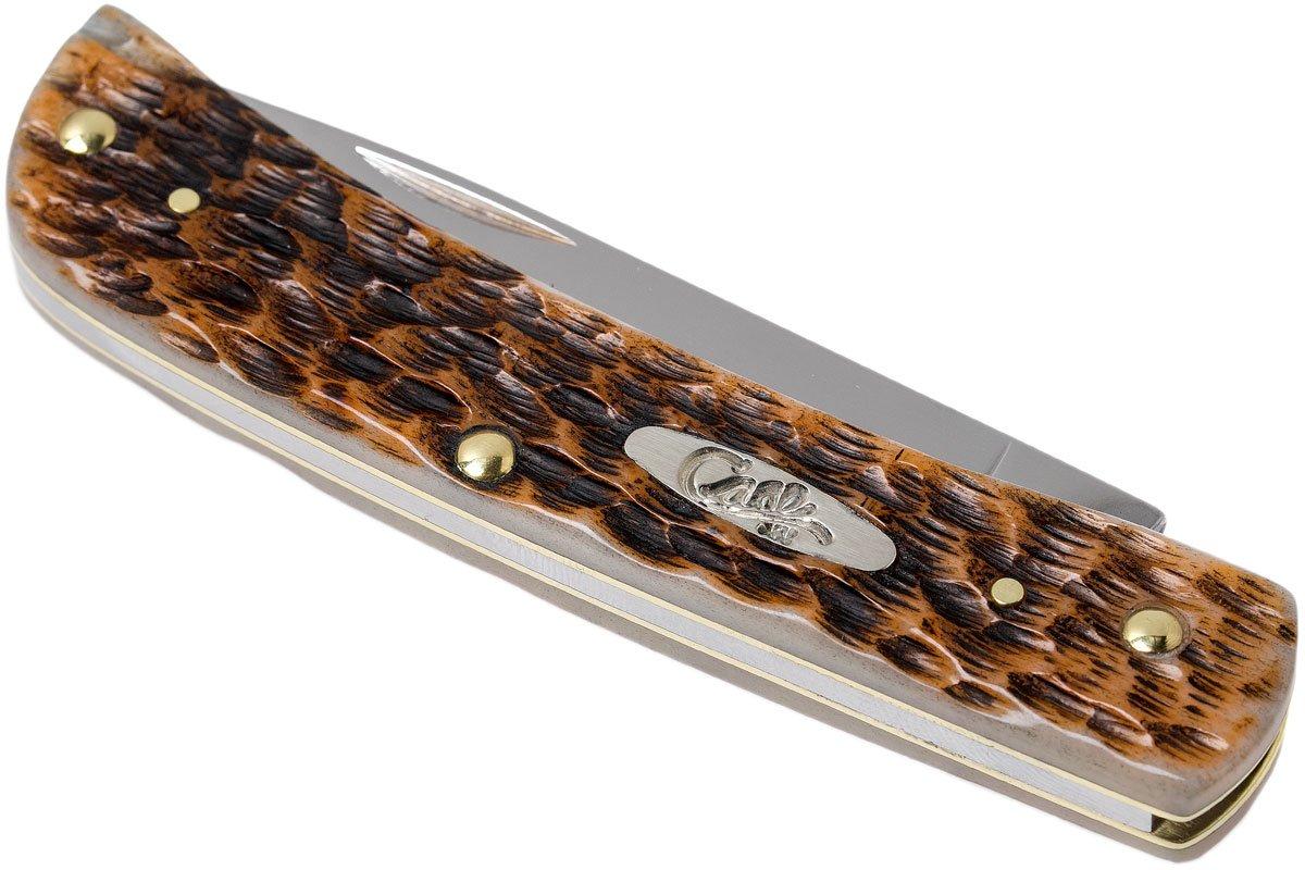 Case Sod Buster Jr Amber Jigged Bone, 00245, 6137 SS pocket knife ...