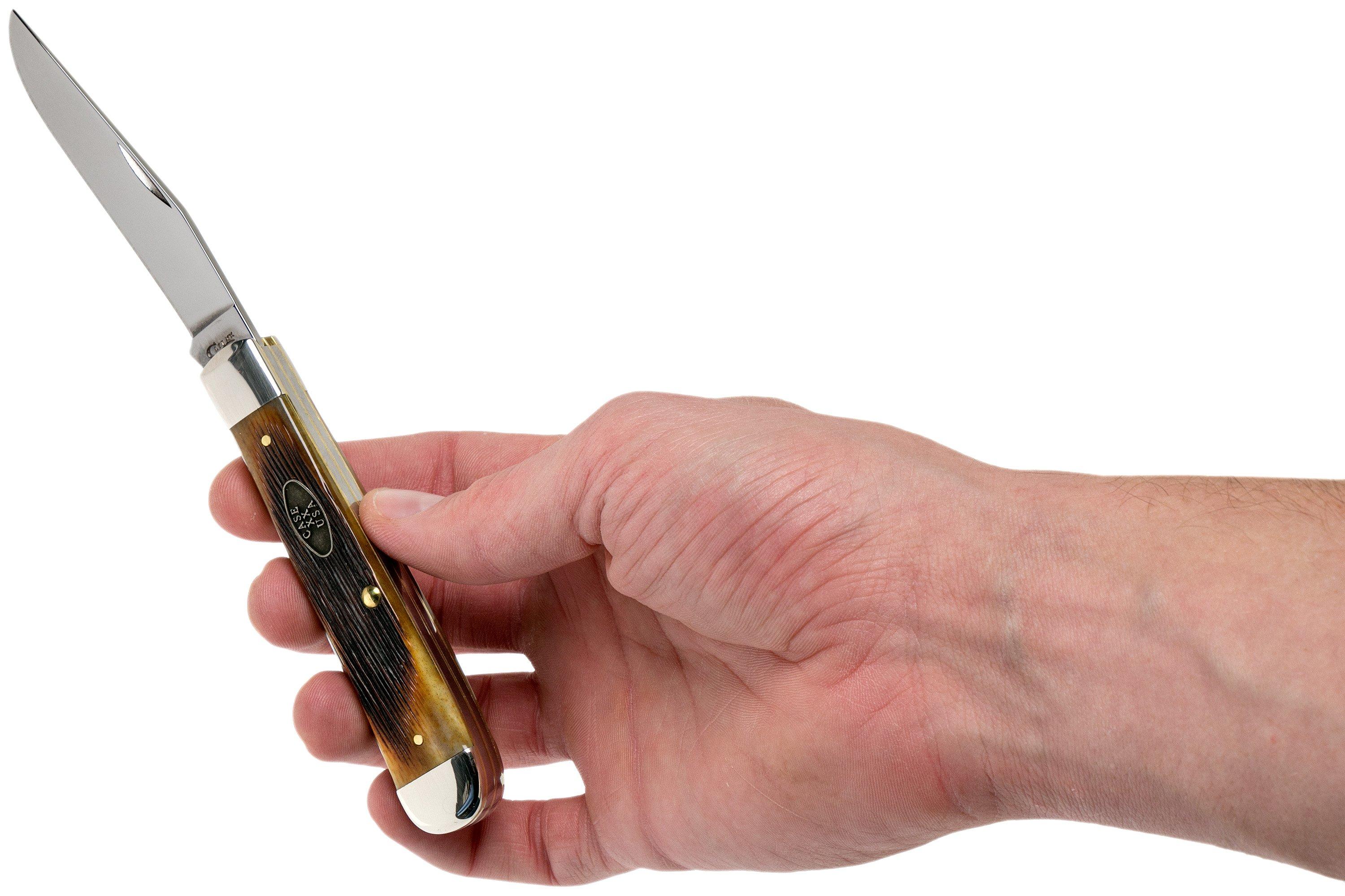 Case Trapper Antique Bone, Barnboard Jig, 25151, 6254 SS pocket knife ...