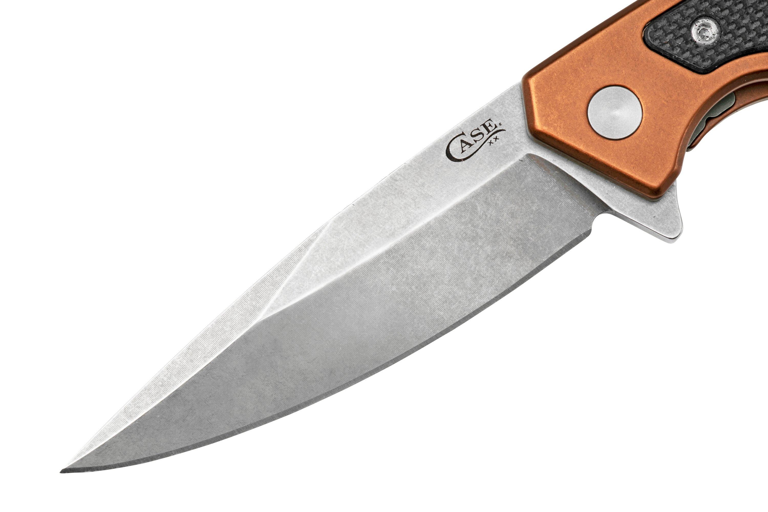 Case The Marilla, S35VN, Brown Anodized Aluminum, Black G-10 Inlay ...