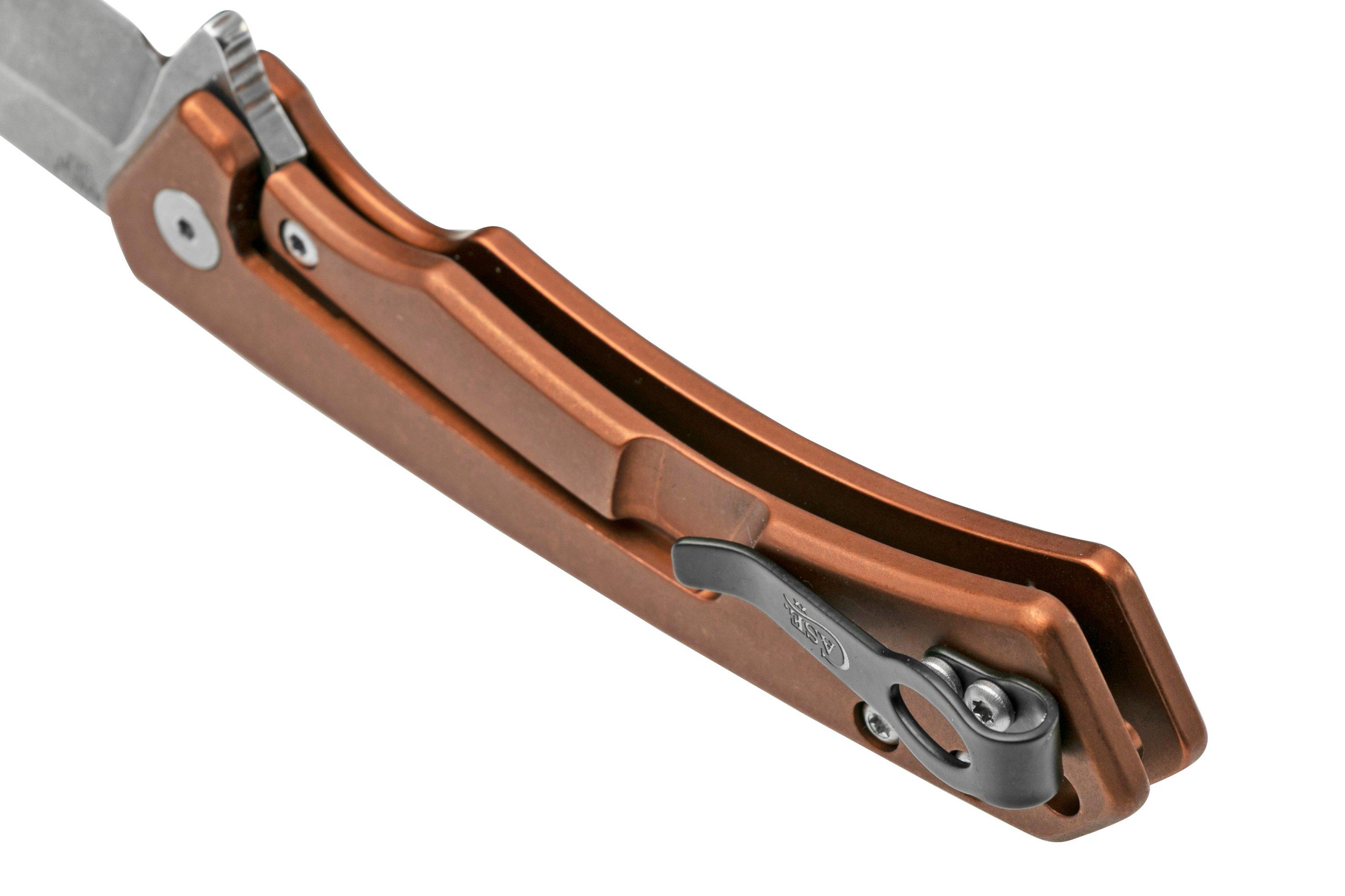 Case The Marilla, S35VN, Brown Anodized Aluminum, Black G-10 Inlay ...