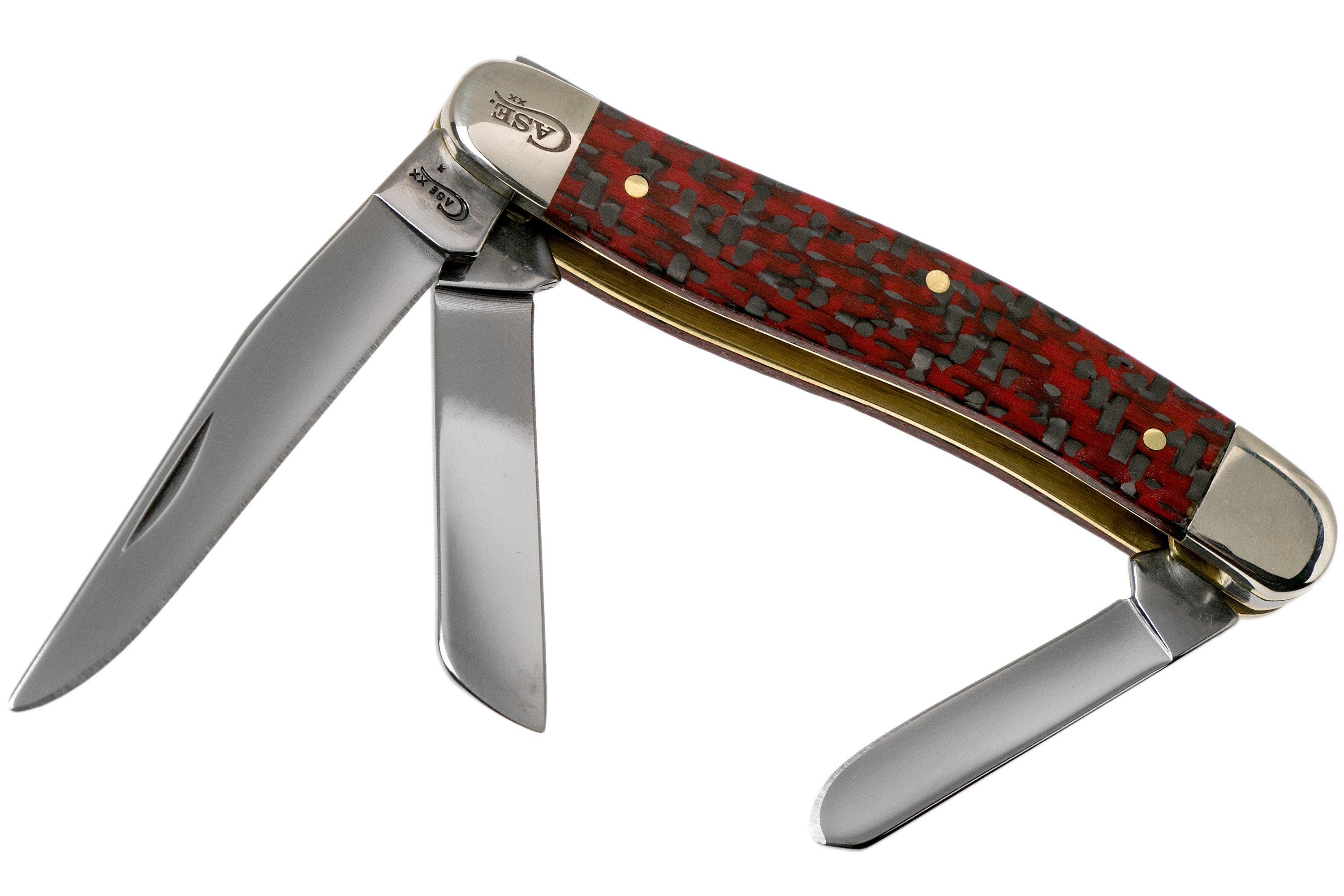 Case Medium Stockman Red & Black Carbon Fibre, 25928, 10318 CV coltello ...