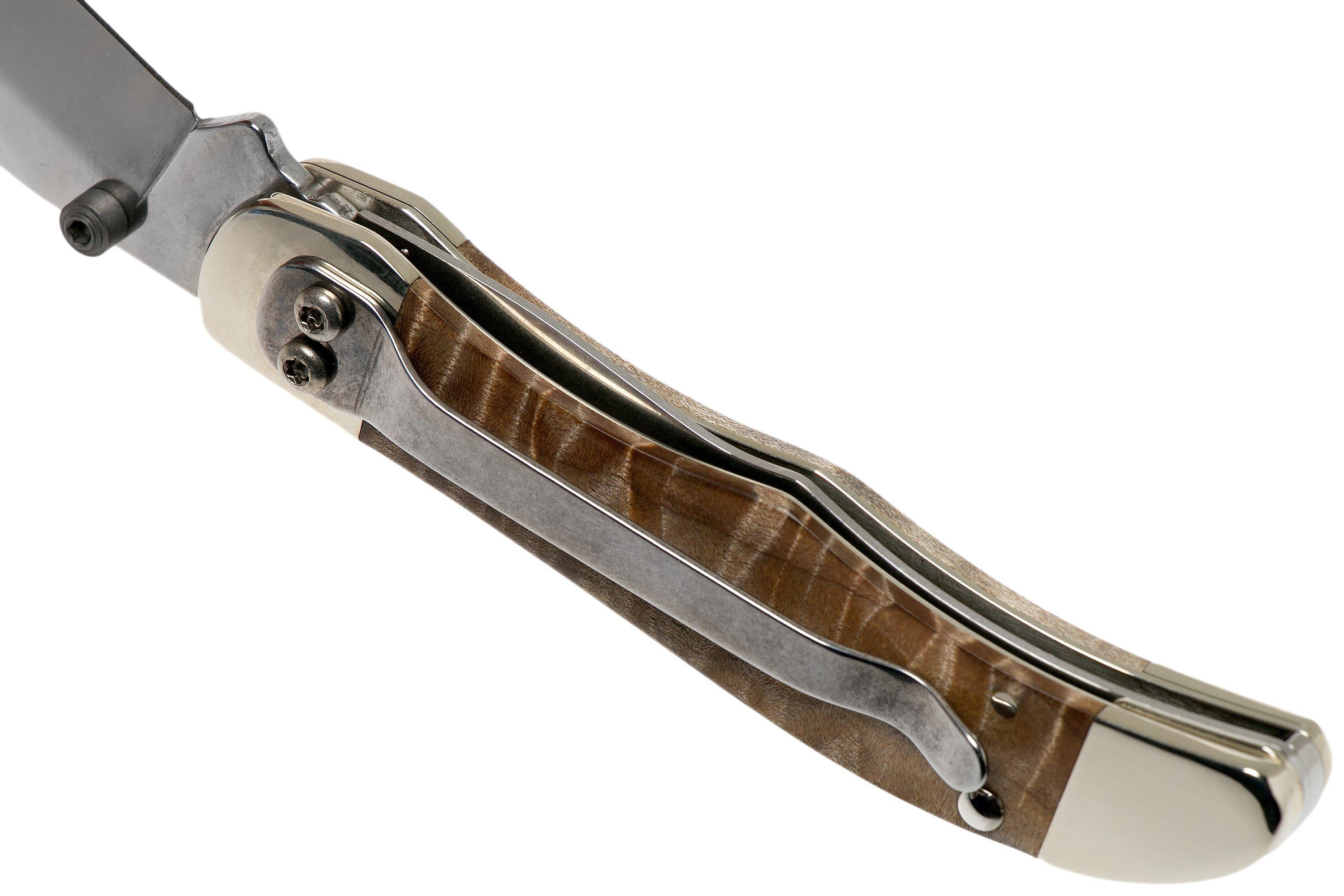 Case Kickstart Mid Folding Hunter Natural Curly Maple Smooth, 25946 ...