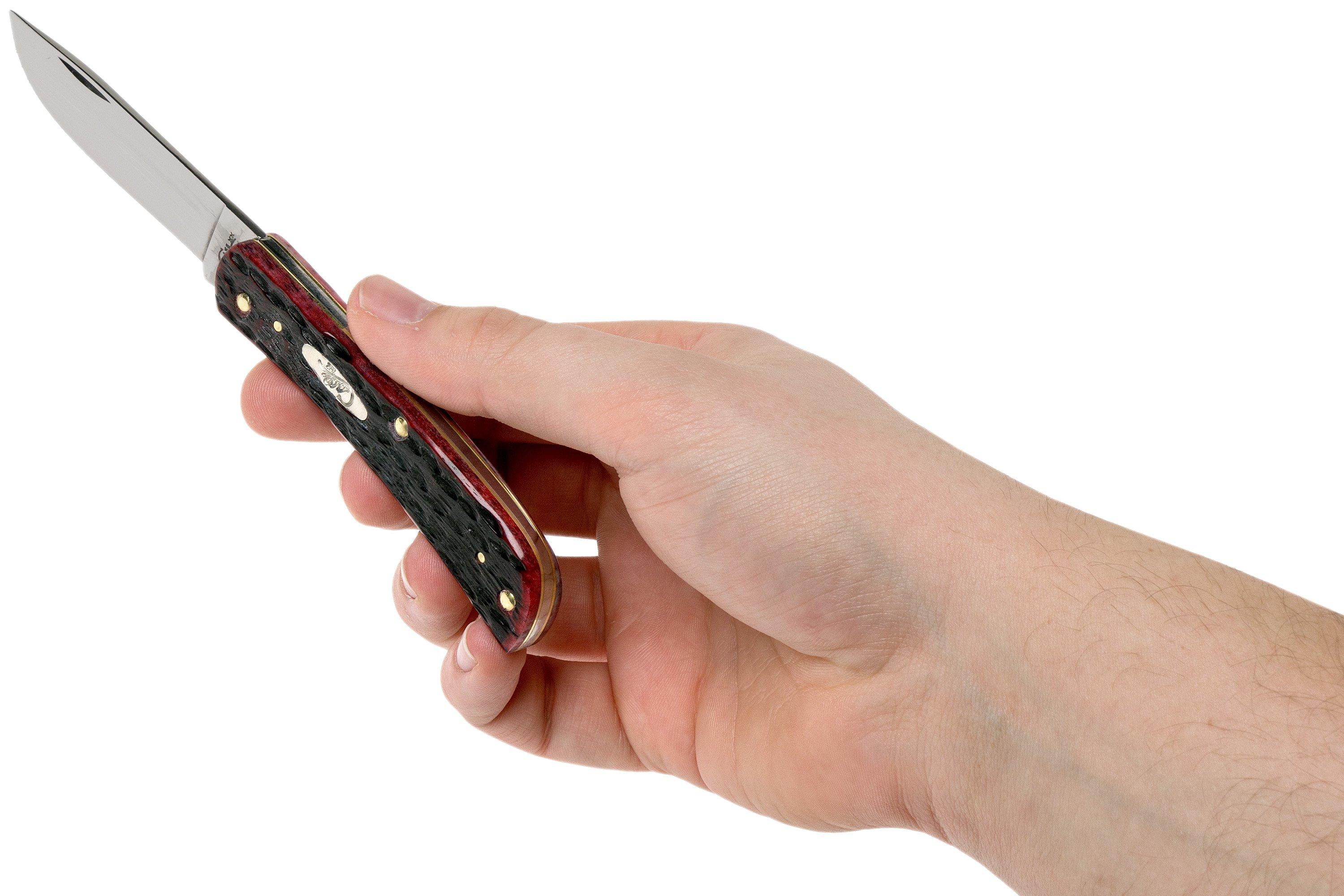 Case Sod Buster Jr Crimson Red Peach Seed Jigged Bone, 27383, 6137 SS ...