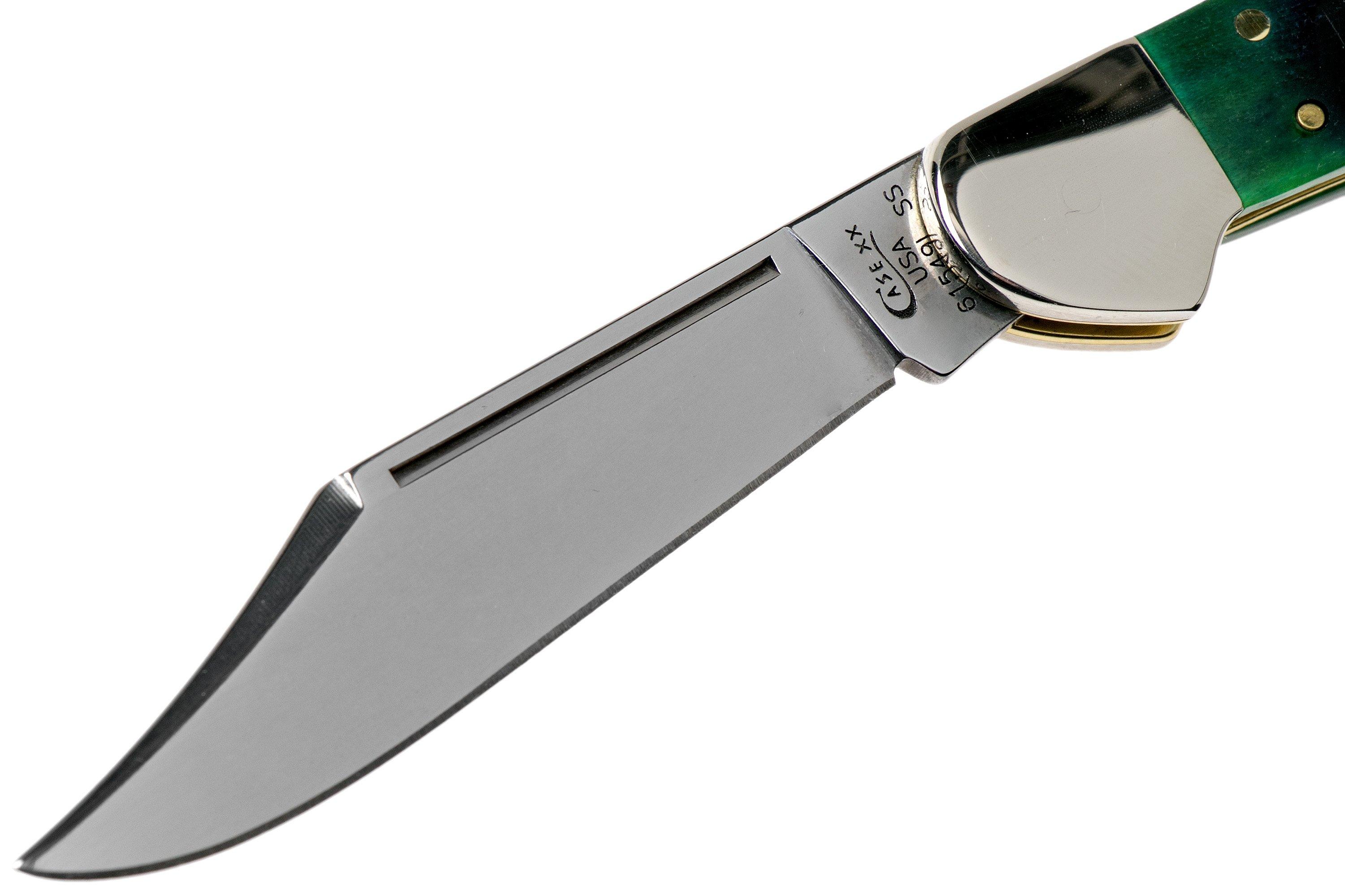 Case Copperlock Hunter Green Bone, Sawcut, 27665, 61549L SS zakmes ...