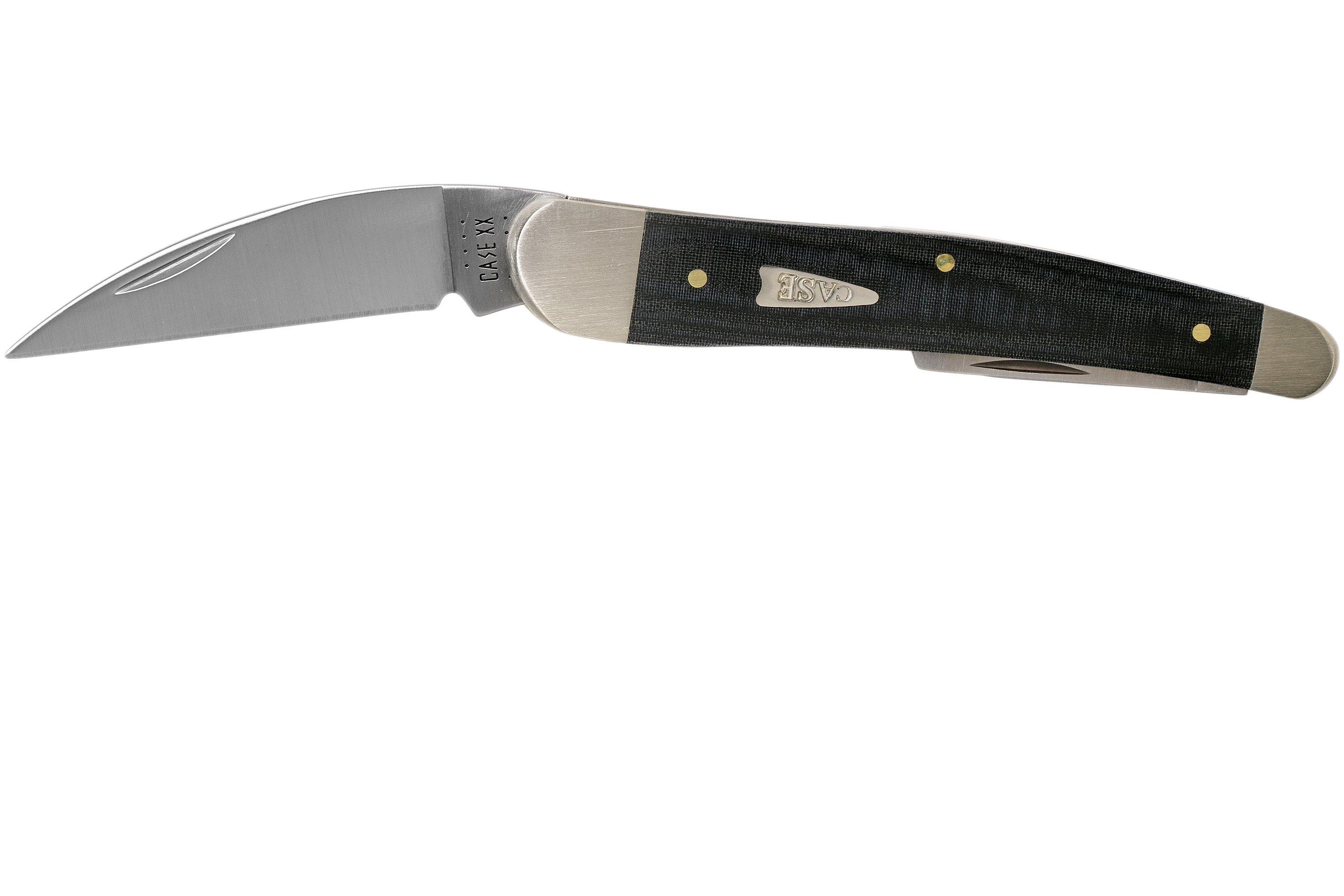 Case Seahorse Whittler Smooth Black Micarta, 27733, 10355WH SS pocket ...