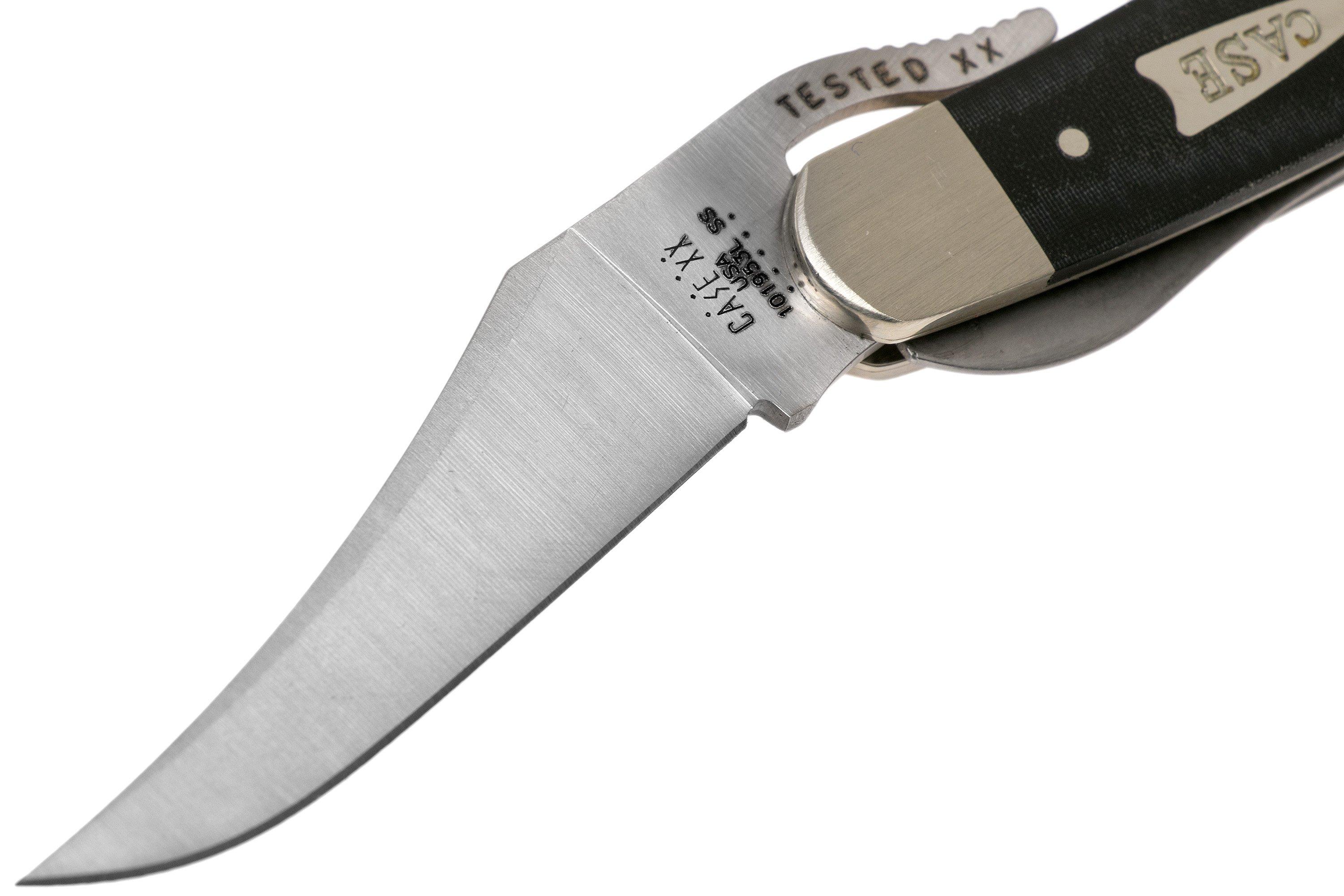 Case Russlock Smooth Black Micarta, 27734, 101953L SS pocket knife ...