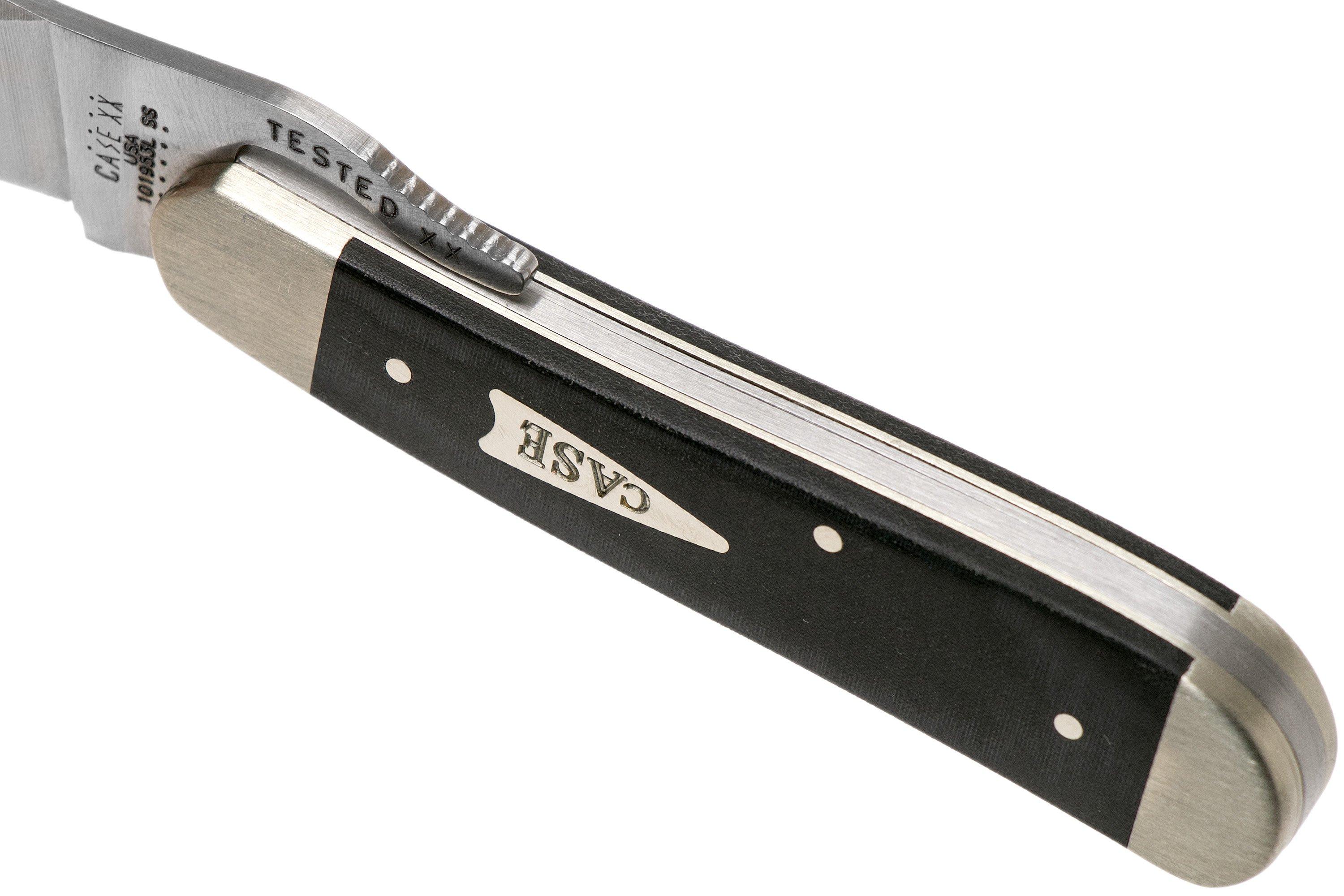 Case Russlock Smooth Black Micarta, 27734, 101953L SS pocket knife ...
