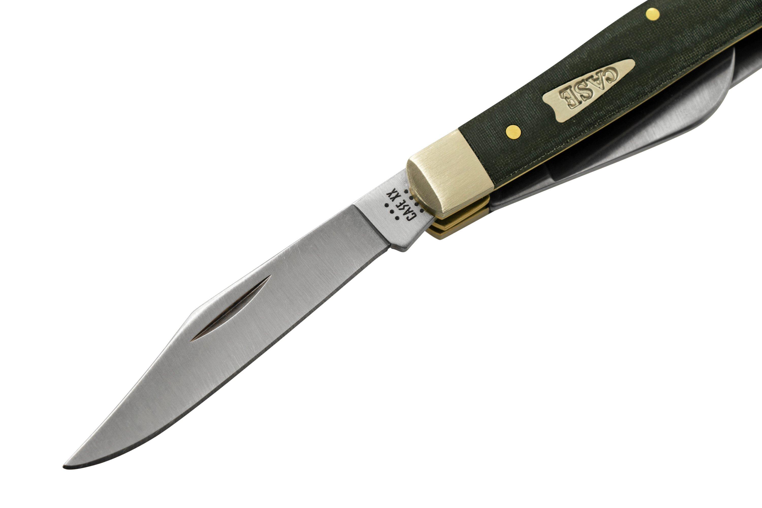 Case Medium Stockman, 27818, Smooth Black Micarta, 10344 SS, navaja ...
