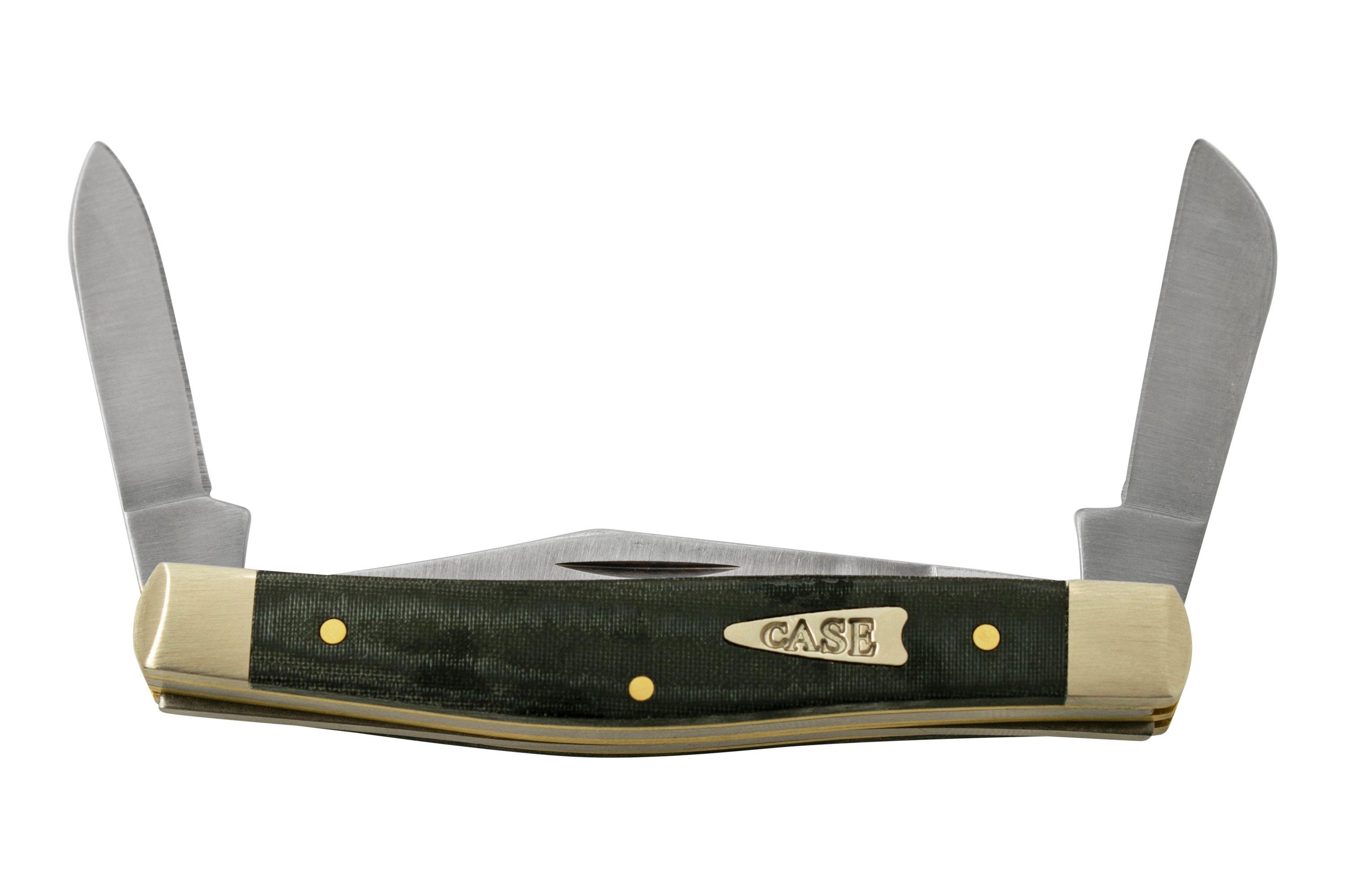 Case Medium Stockman, 27818, Smooth Black Micarta, 10344 SS, navaja ...