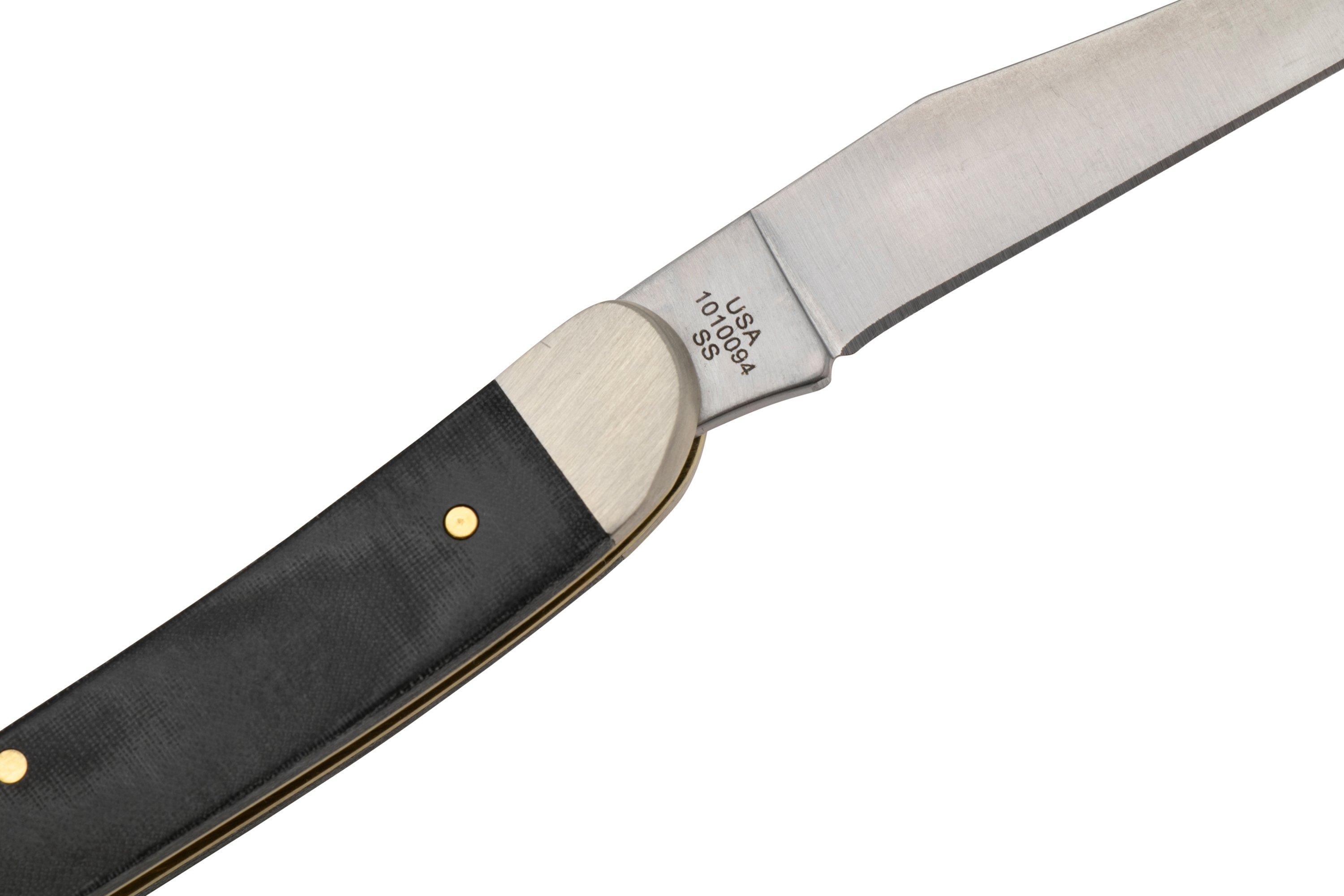 Case Medium Texas Toothpick 27819 Smooth Black Micarta 1010094 SS ...