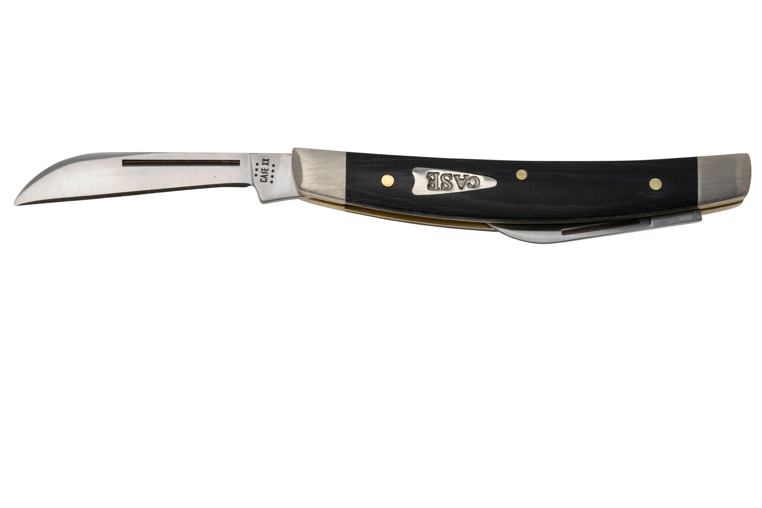 Case Small Congress 27821 Smooth Black Micarta 10268 SS pocket knife ...