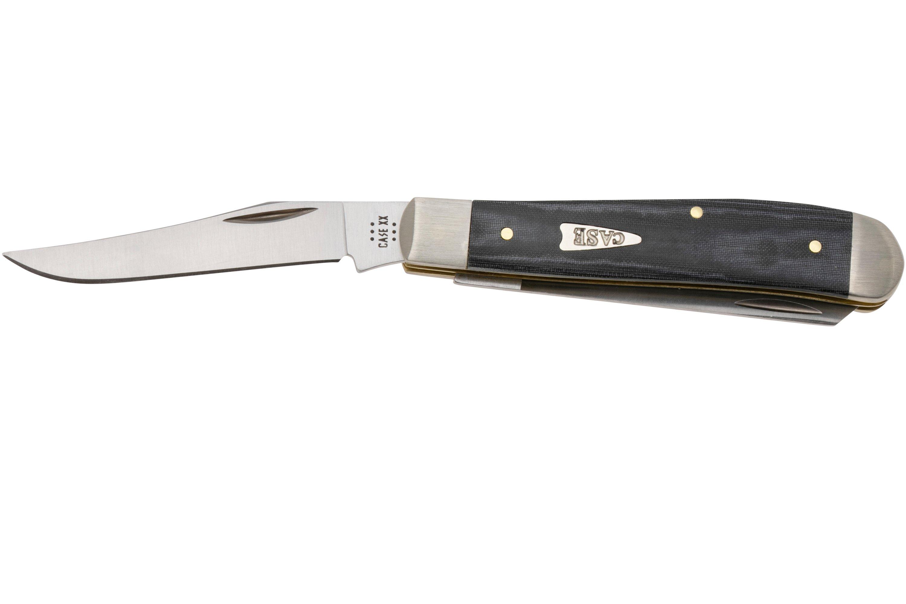 Case Mini Trapper 27822 Smooth Black Micarta 10207 SS, pocket knife ...