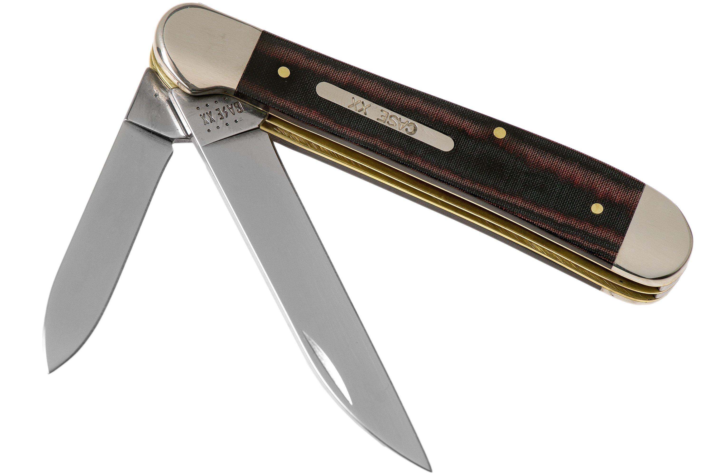 Case Copperhead Smooth Black Red Micarta, 27851, 10249W SS pocket knife ...
