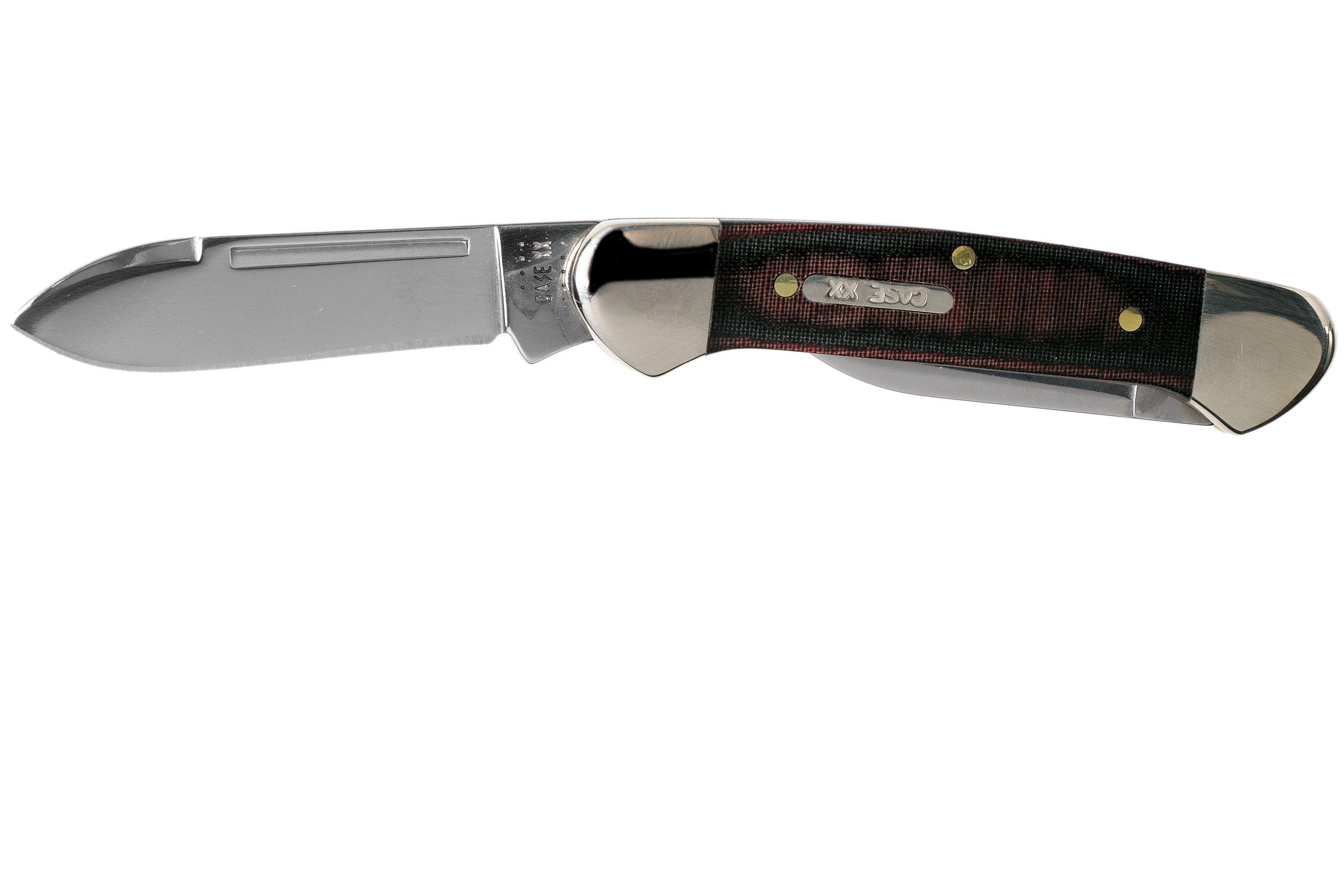 Case Baby Butterbean Red & Black Micarta, 27854, 102132 SS pocket knife ...