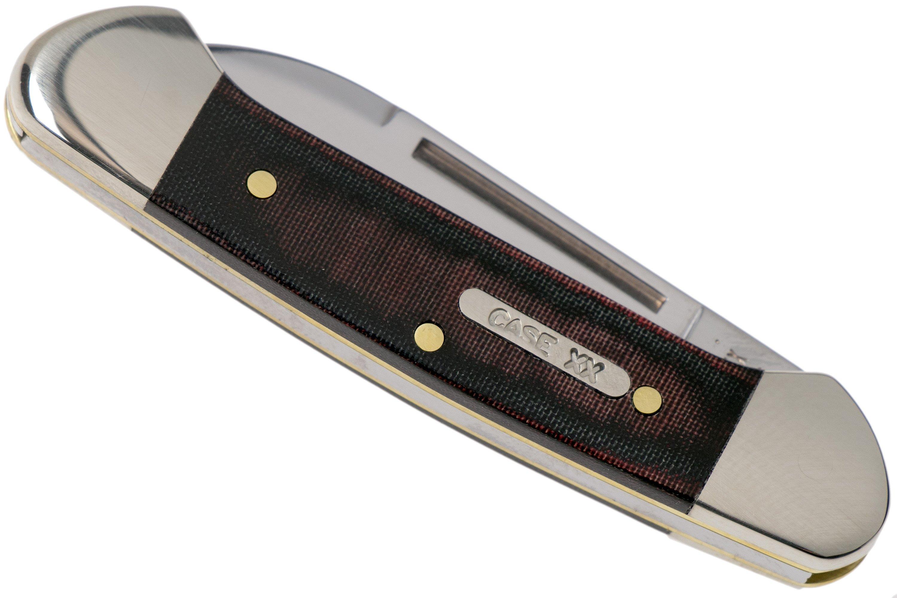 Case Baby Butterbean Red & Black Micarta, 27854, 102132 SS pocket knife ...