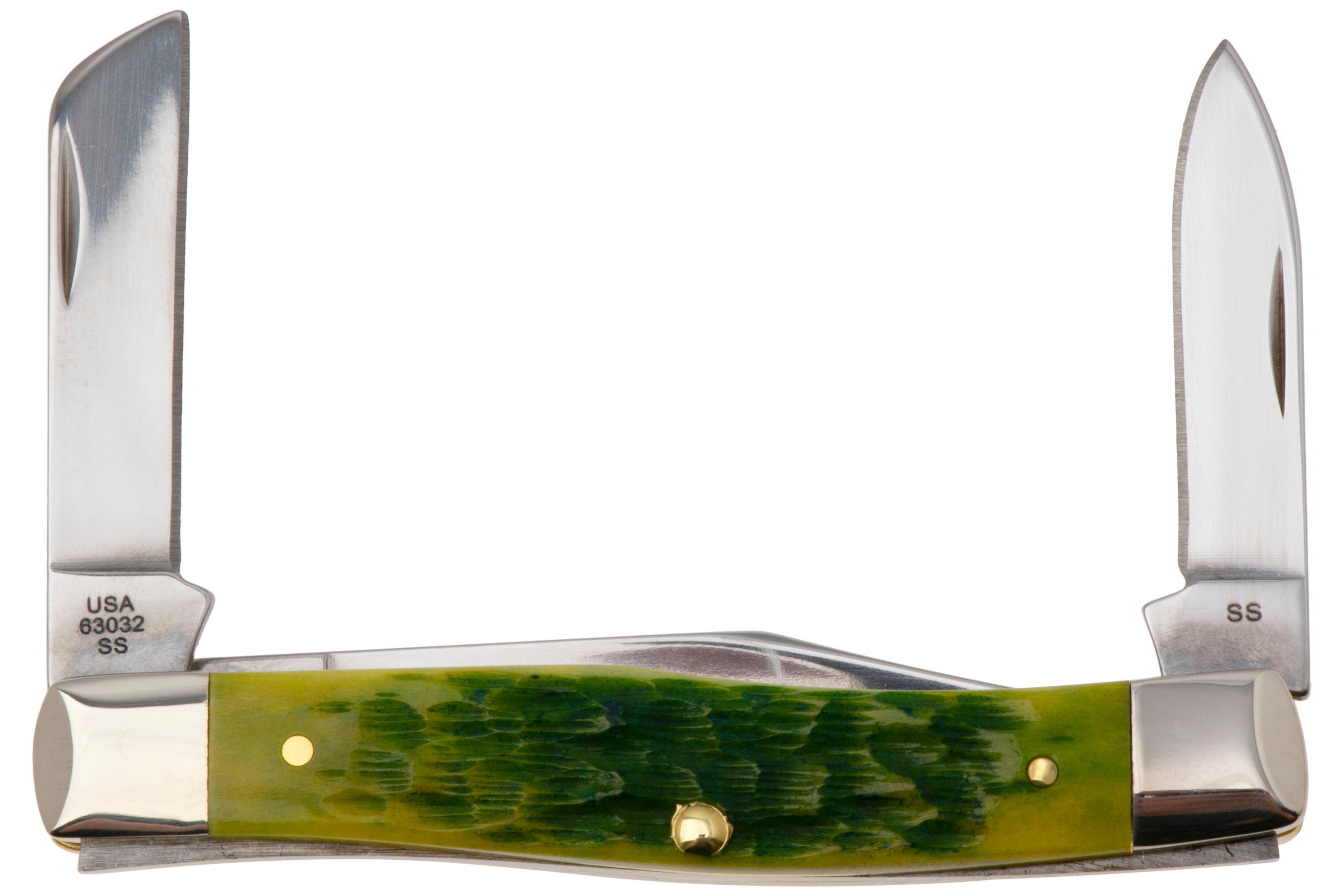 Case Medium Stockman Green Apple Bone, Peach Seed Jig, 27862, 63032 SS ...