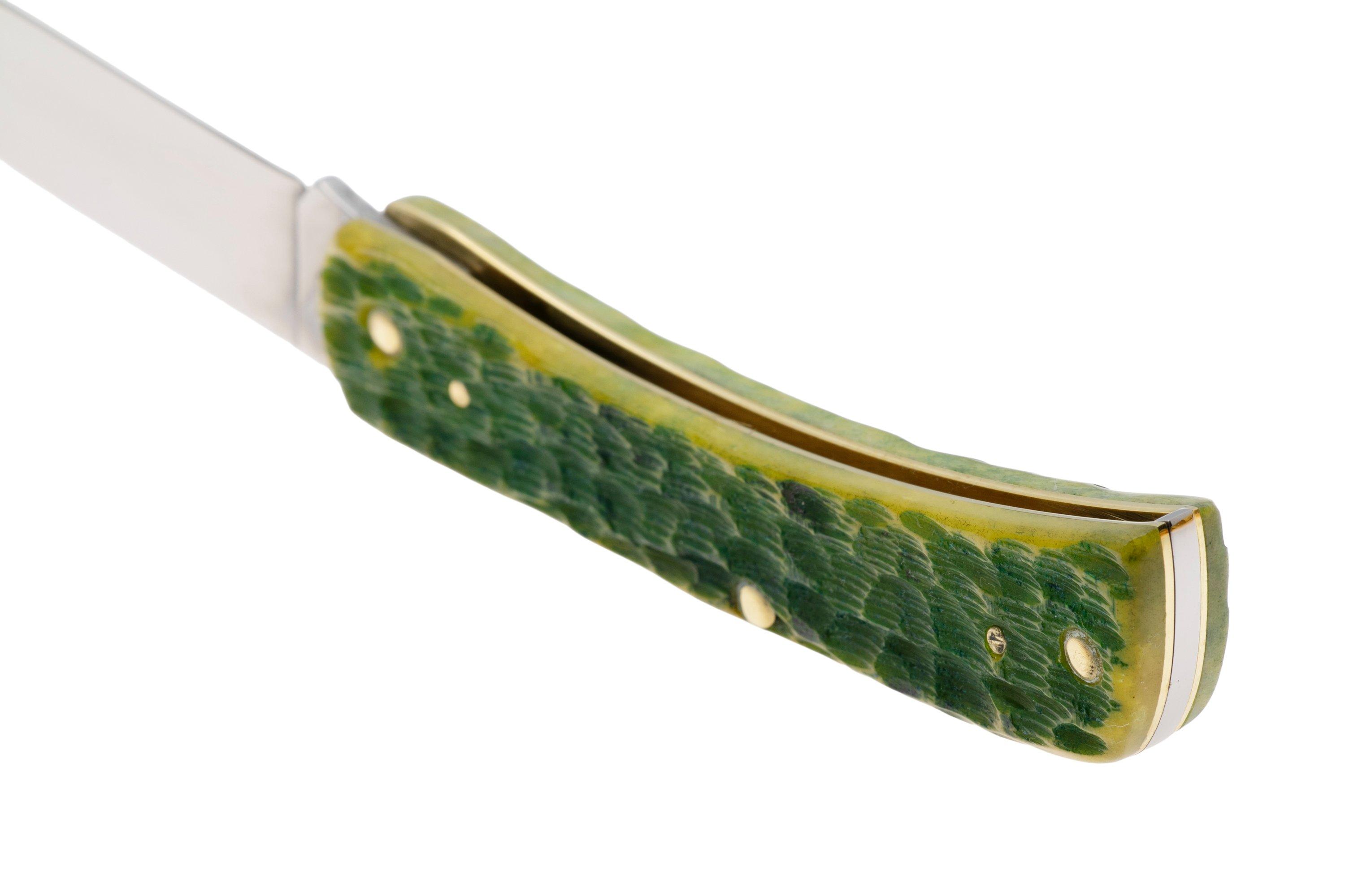 Case Sod Buster Jr 27863, Green Apple Bone, Peach Seed Jig, 6137 SS ...