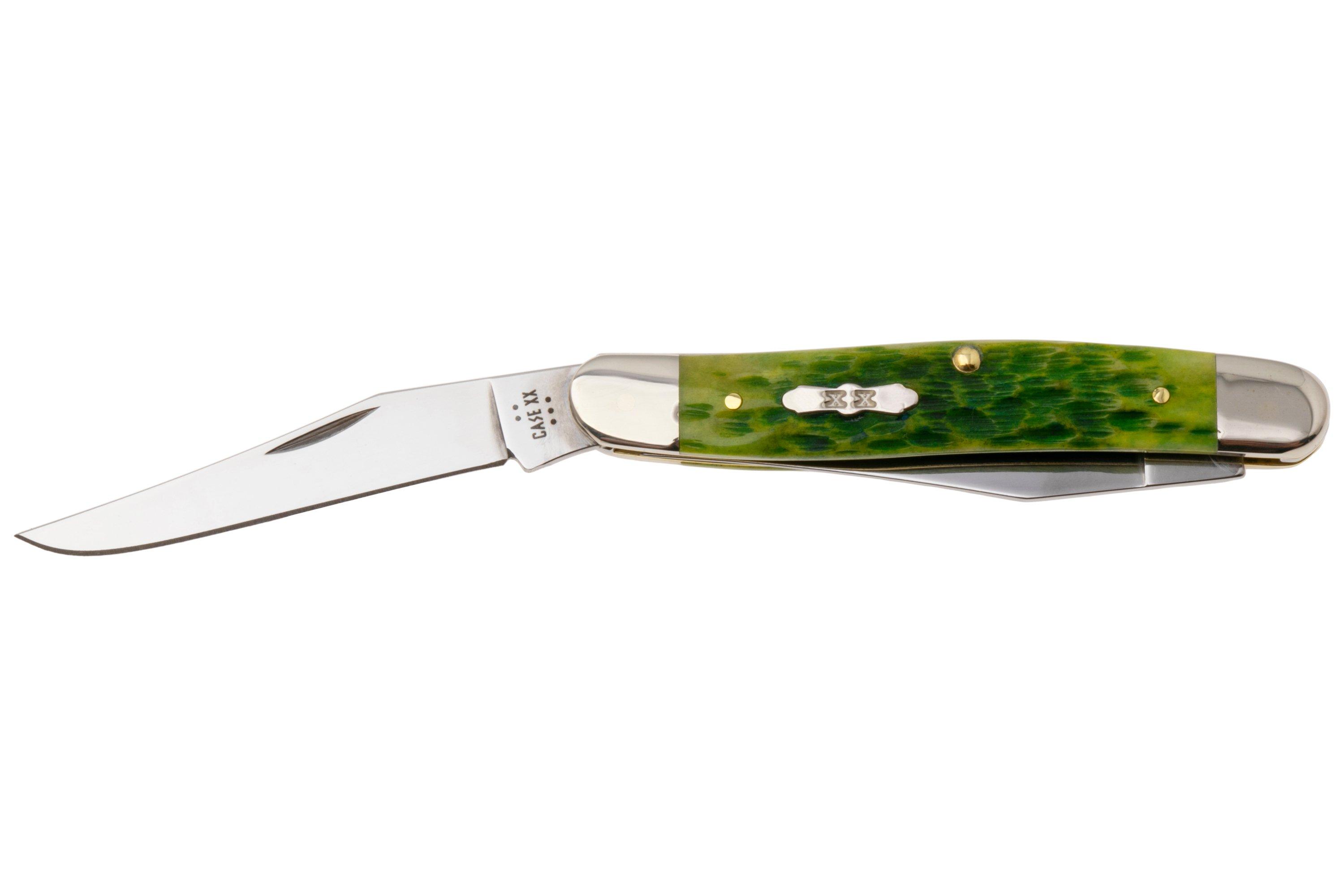 Case Muskrat Green Apple Bone, Peach Seed Jig, 27866, MUSKRAT SS navaja ...