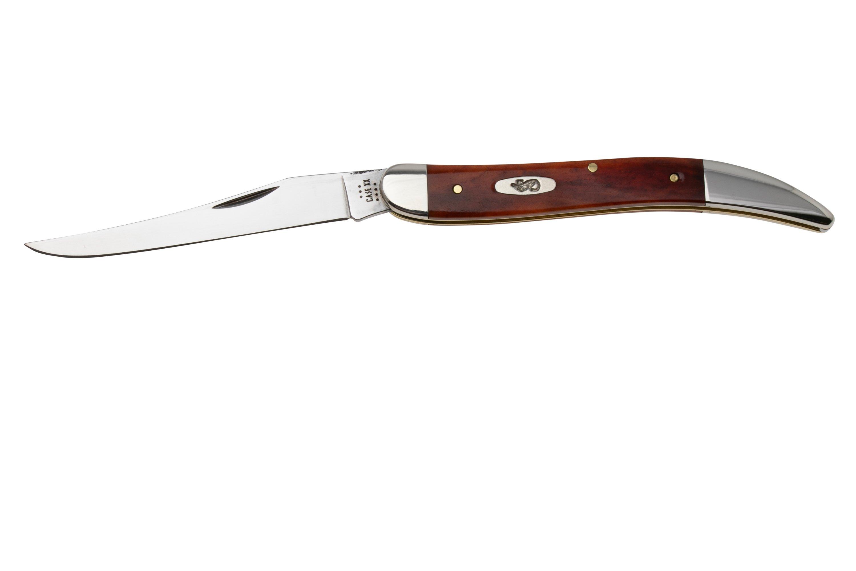 Case Medium Texas Toothpick 28910 Smooth Chestnut Bone 610094 SS pocket ...