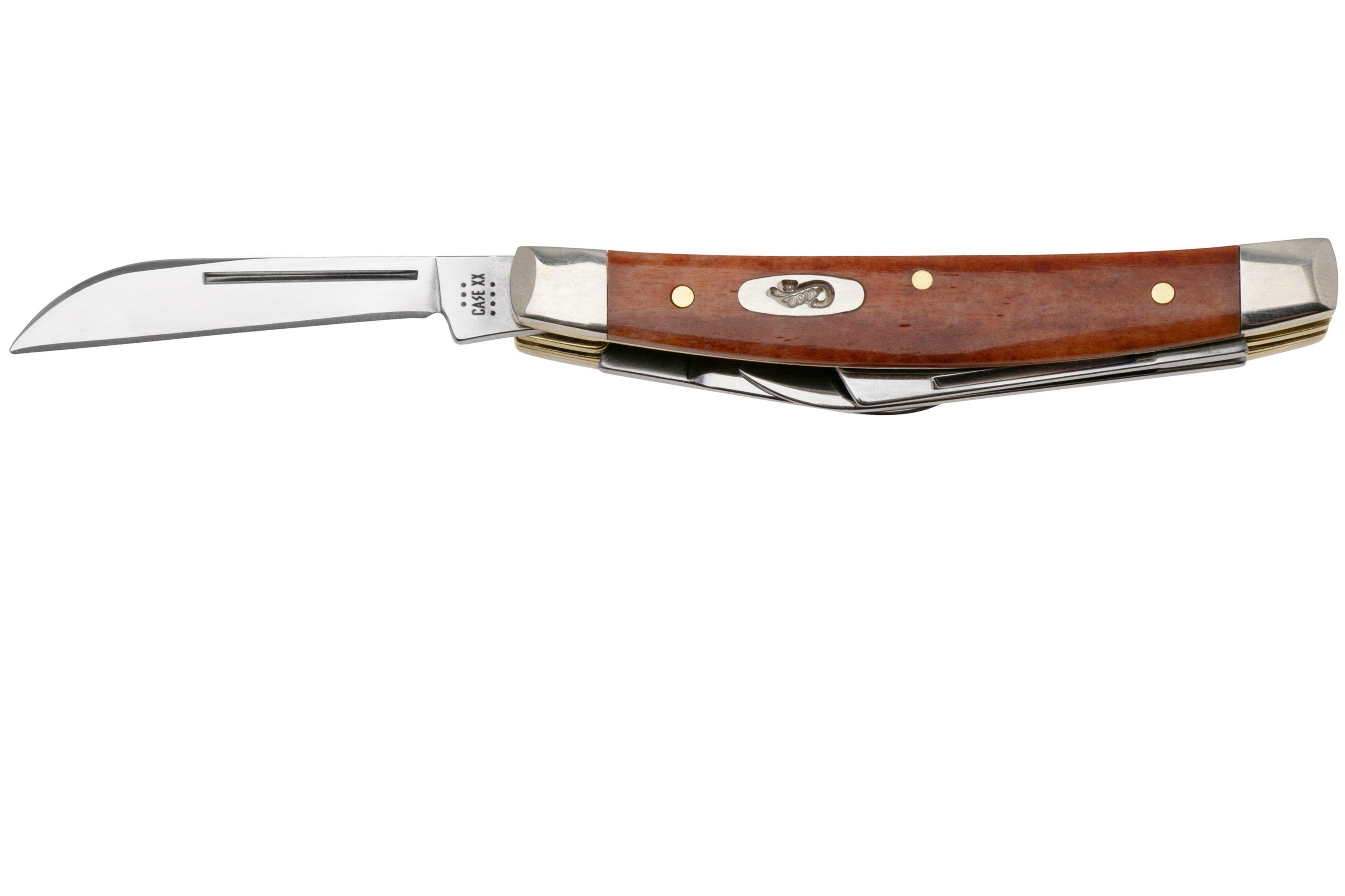 Case Small Congress 28911 Smooth Chestnut Bone 6468 SS pocket knife ...