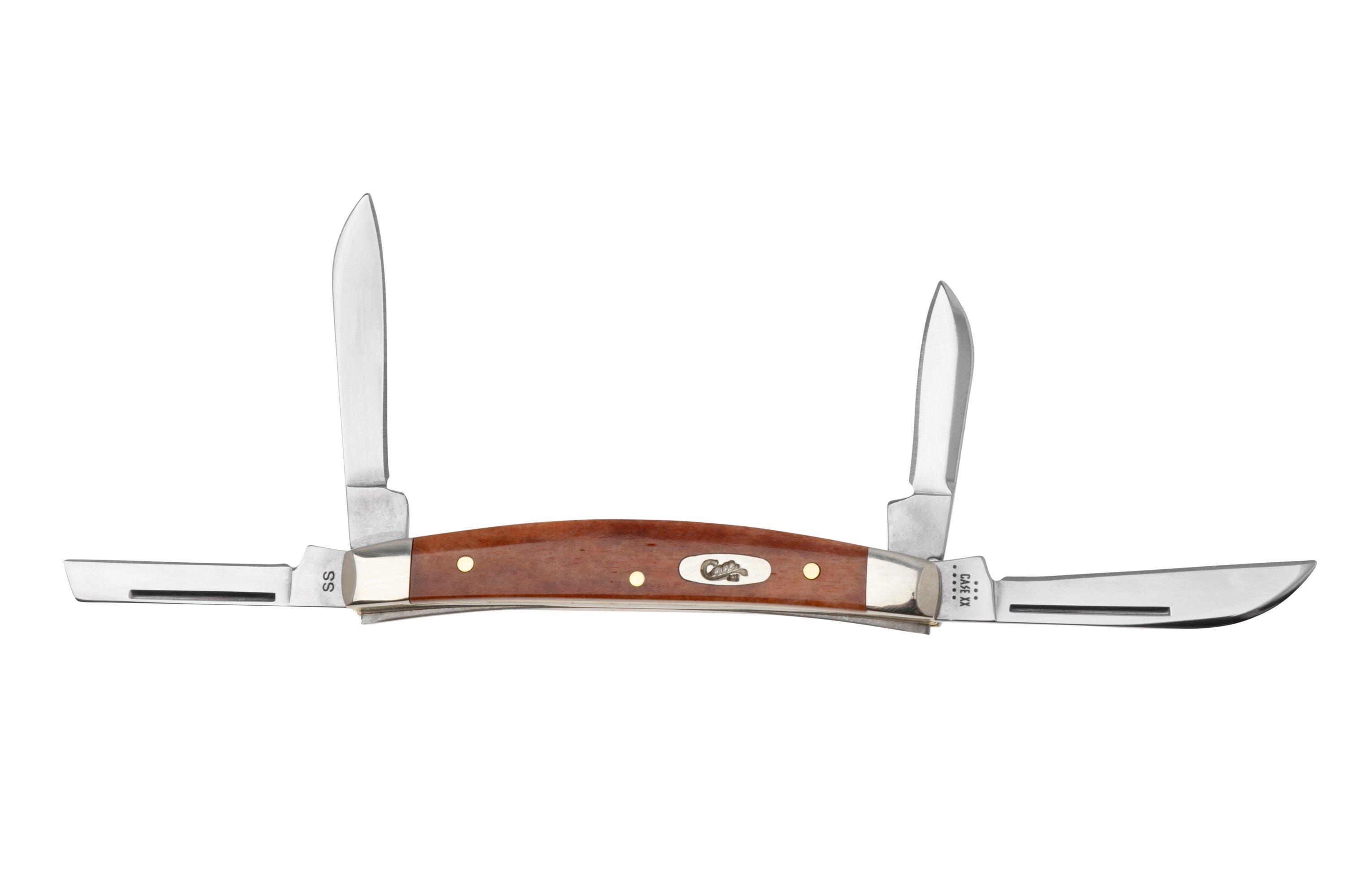 Case Small Congress 28911 Smooth Chestnut Bone 6468 SS pocket knife ...