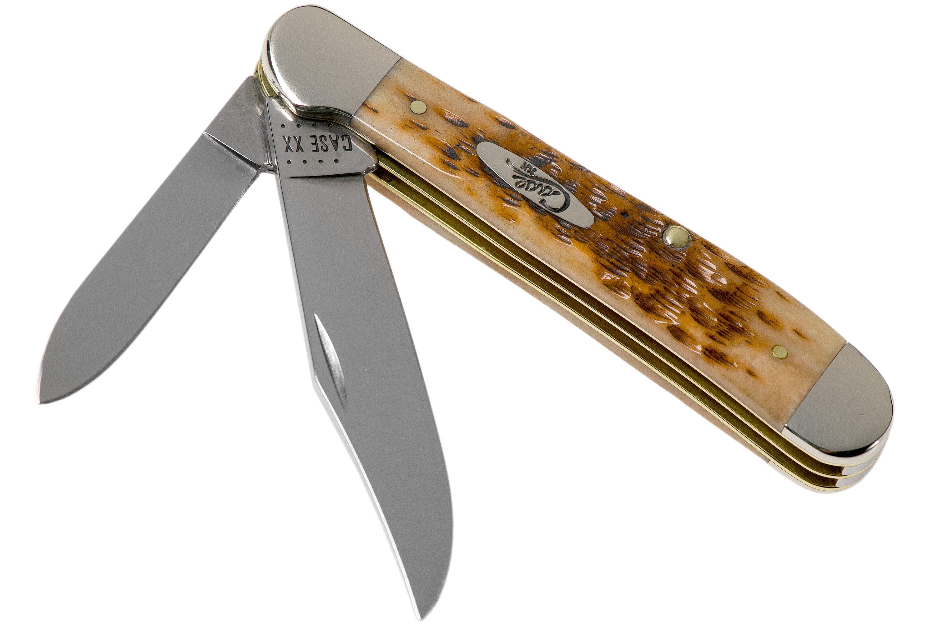Case Copperhead Amber Jigged Bone, 30091, 6249 CV pocket knife ...