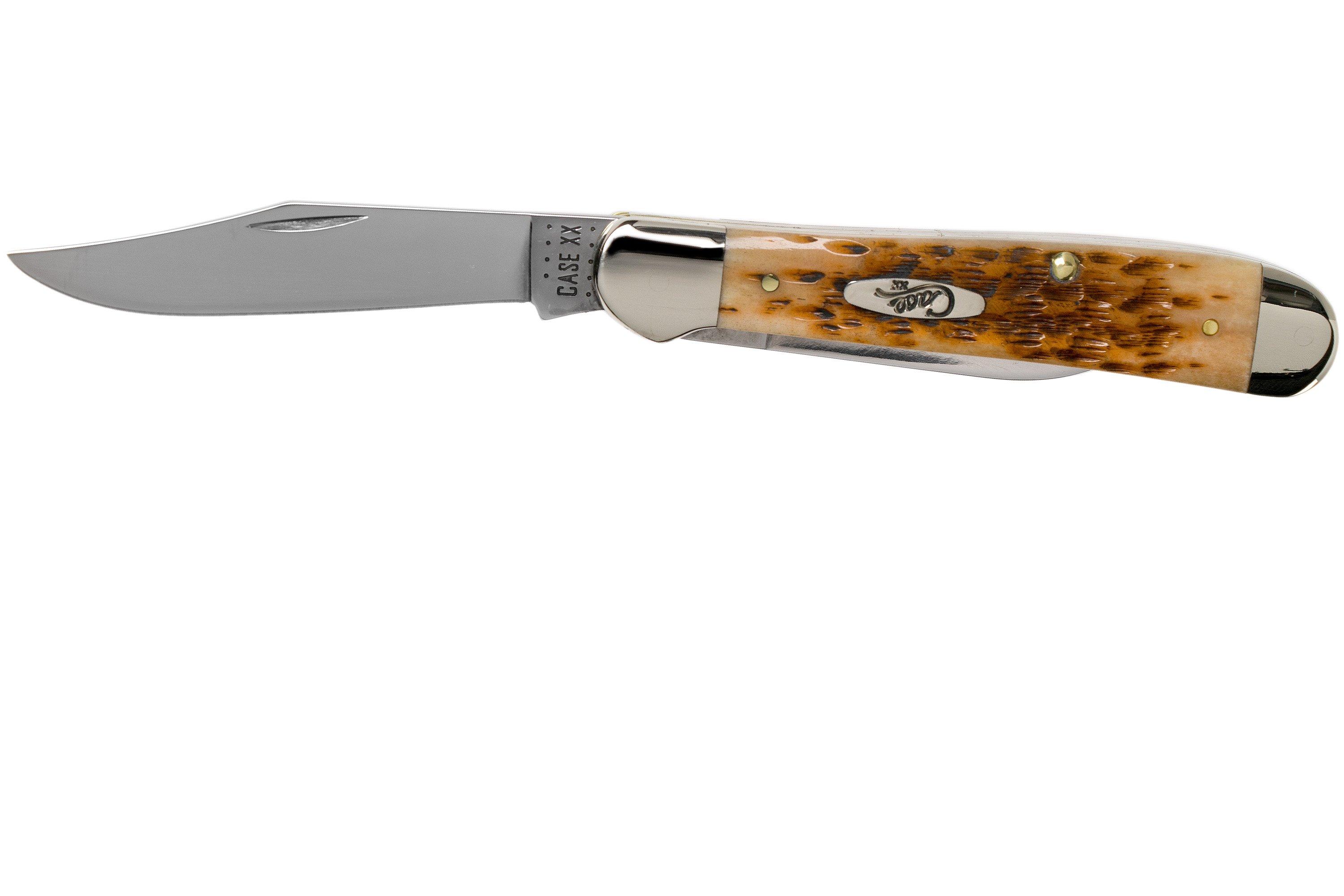 Case Copperhead Amber Jigged Bone, 30091, 6249 CV pocket knife ...