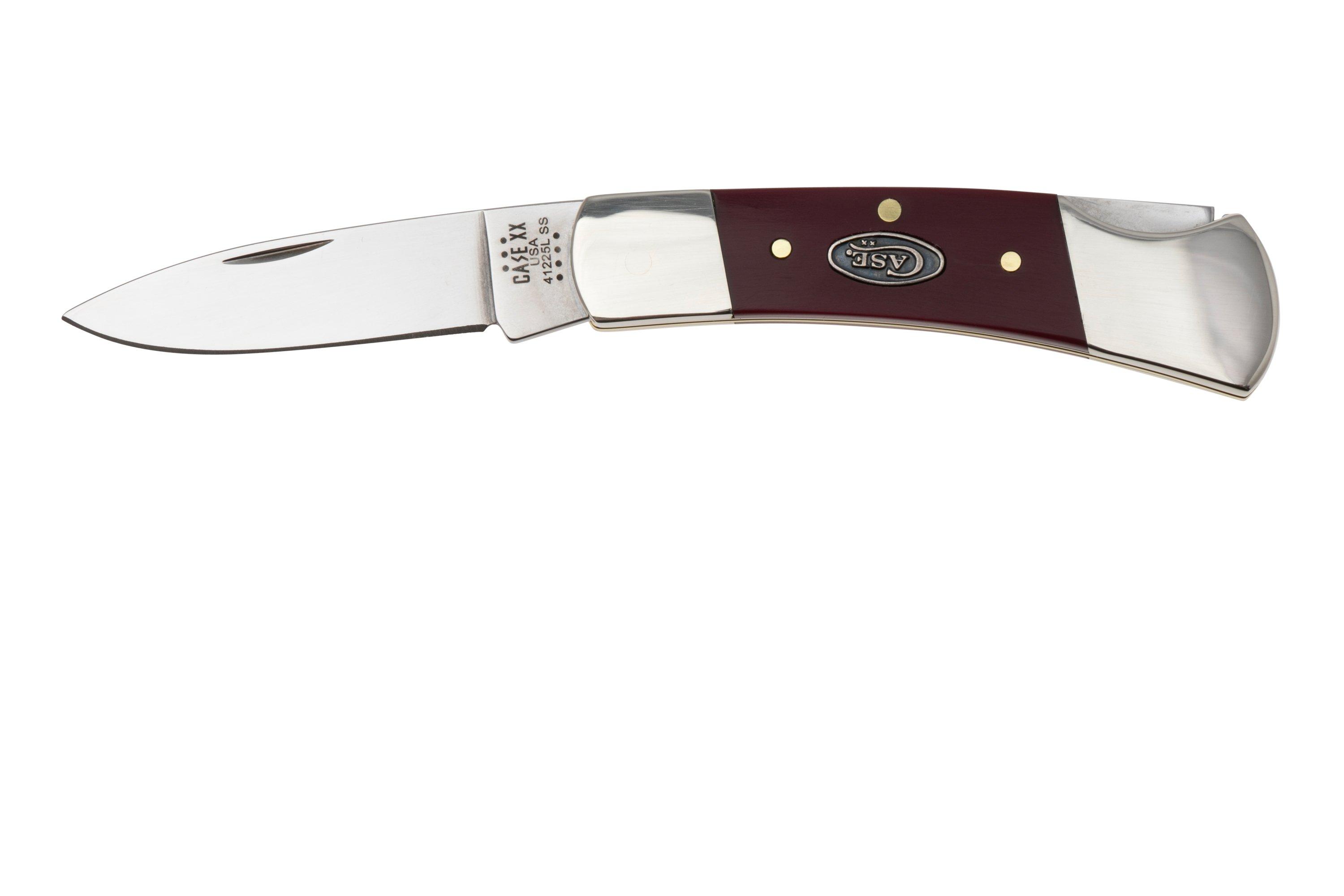 Case Lockback 30466 Smooth Mulberry Synthetic 41225L pocket knife ...