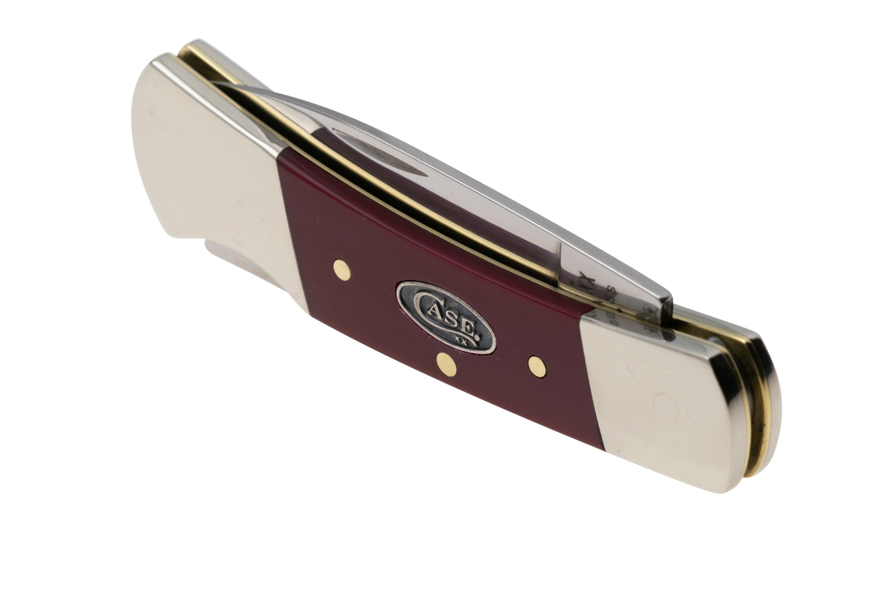 Case Lockback 30466 Smooth Mulberry Synthetic 41225L pocket knife ...