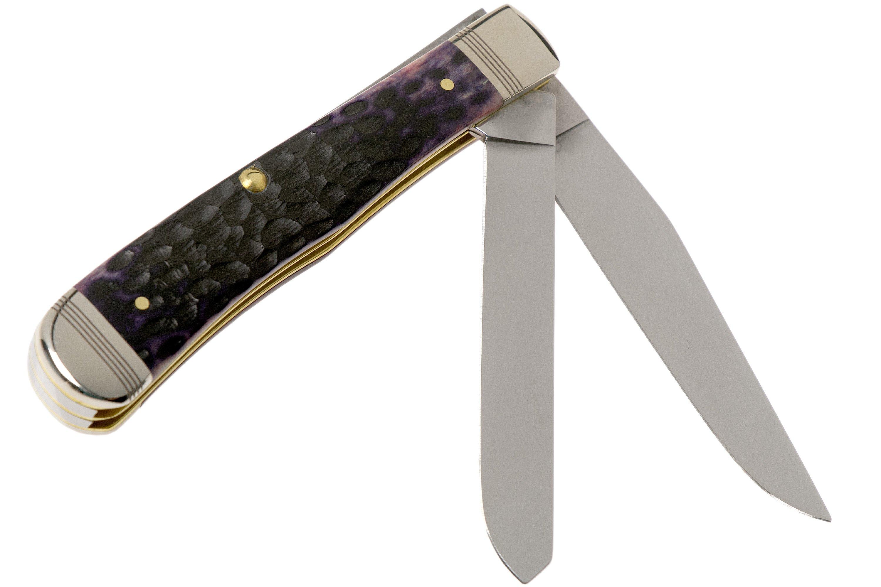 Case Trapper Purple Bone, Standard Jig, 31620, 6254 SS pocket knife ...