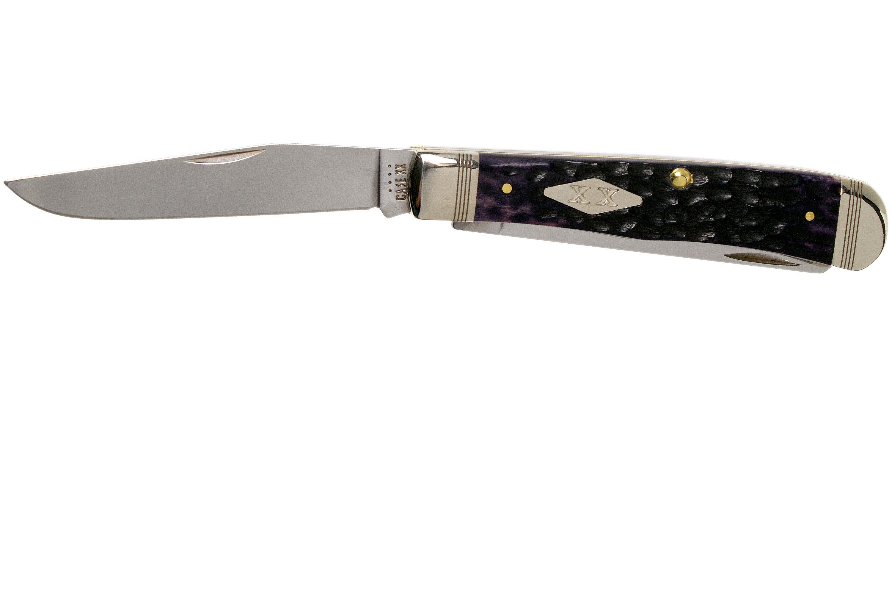 Case Trapper Purple Bone, Standard Jig, 31620, 6254 SS pocket knife ...