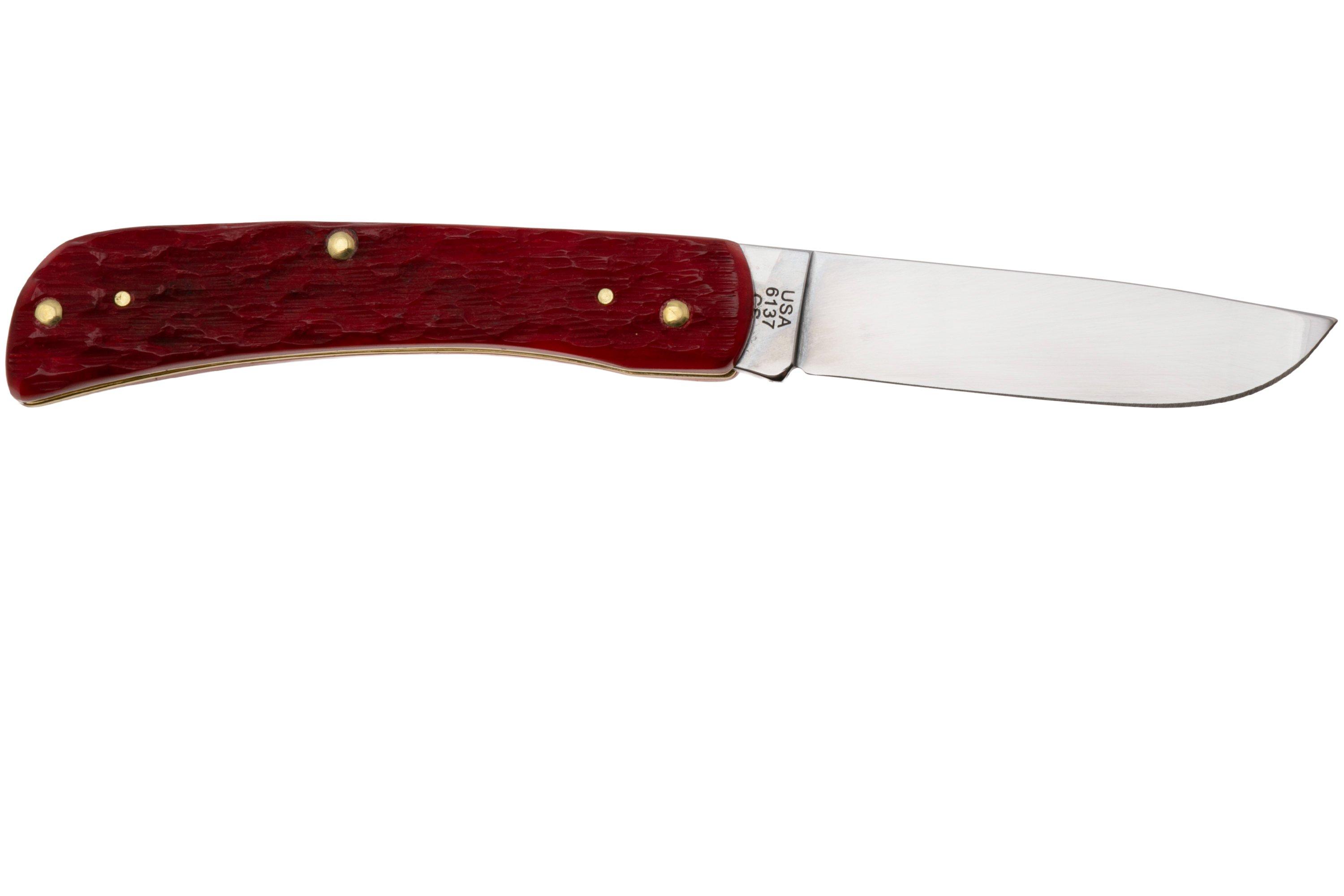 Case Sod Buster Jr Dark Red Bone, Peach Seed Jig, 31945, 6137 CS ...