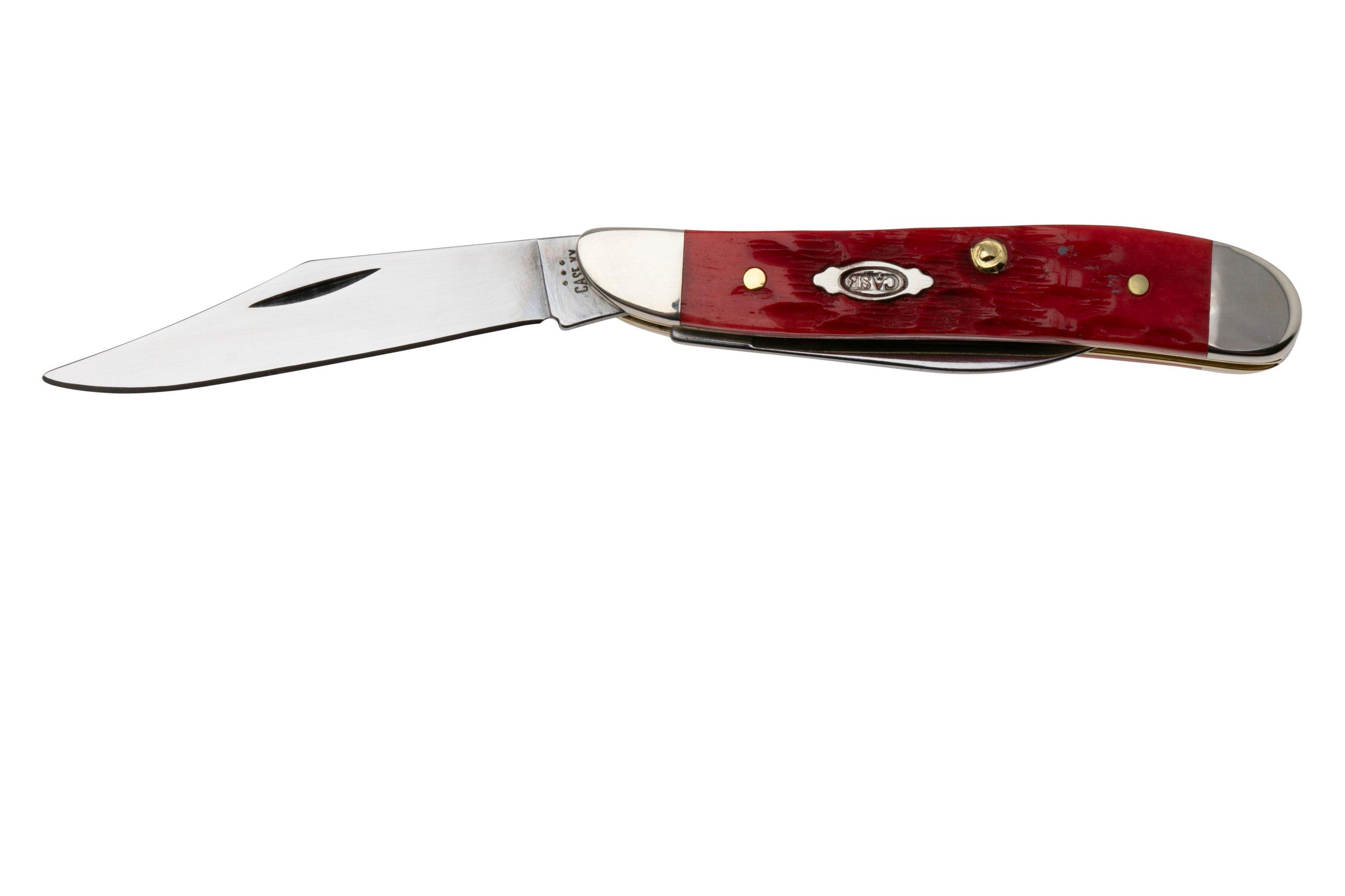 Case Peanut 31948 Dark Red Bone, Peach Seed Jig 6220 CS pocket knife ...