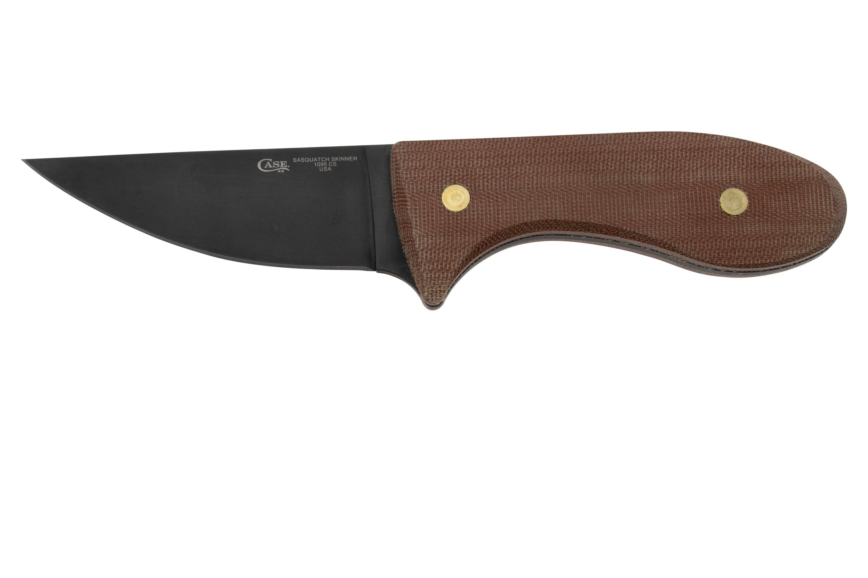 Case Sasquatch Skinner 35102 Smooth Natural Micarta 1095 CS hunting ...