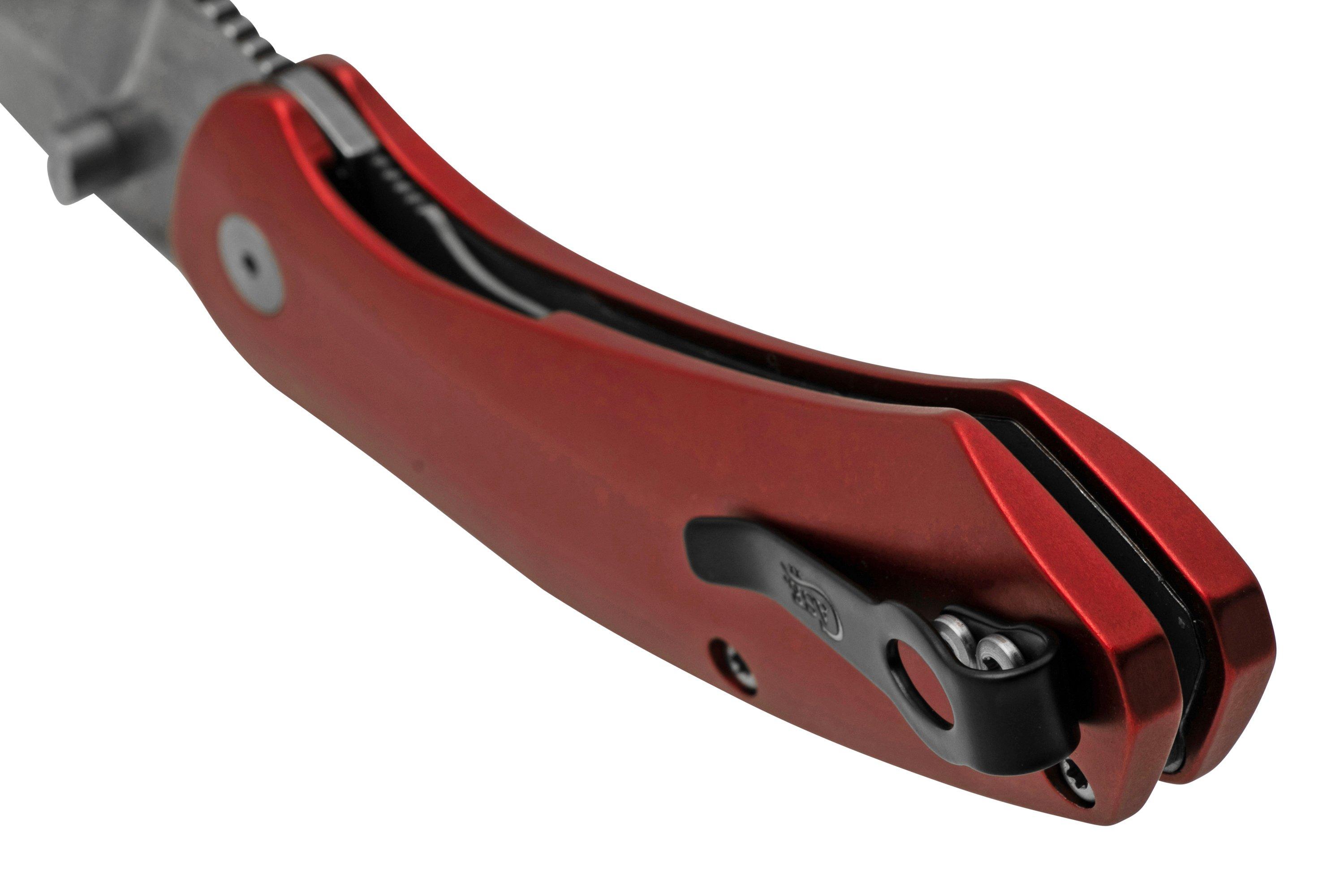 Case Westline 36551 Red Anodized Aluminum, Drop Point Blade S35VN ...