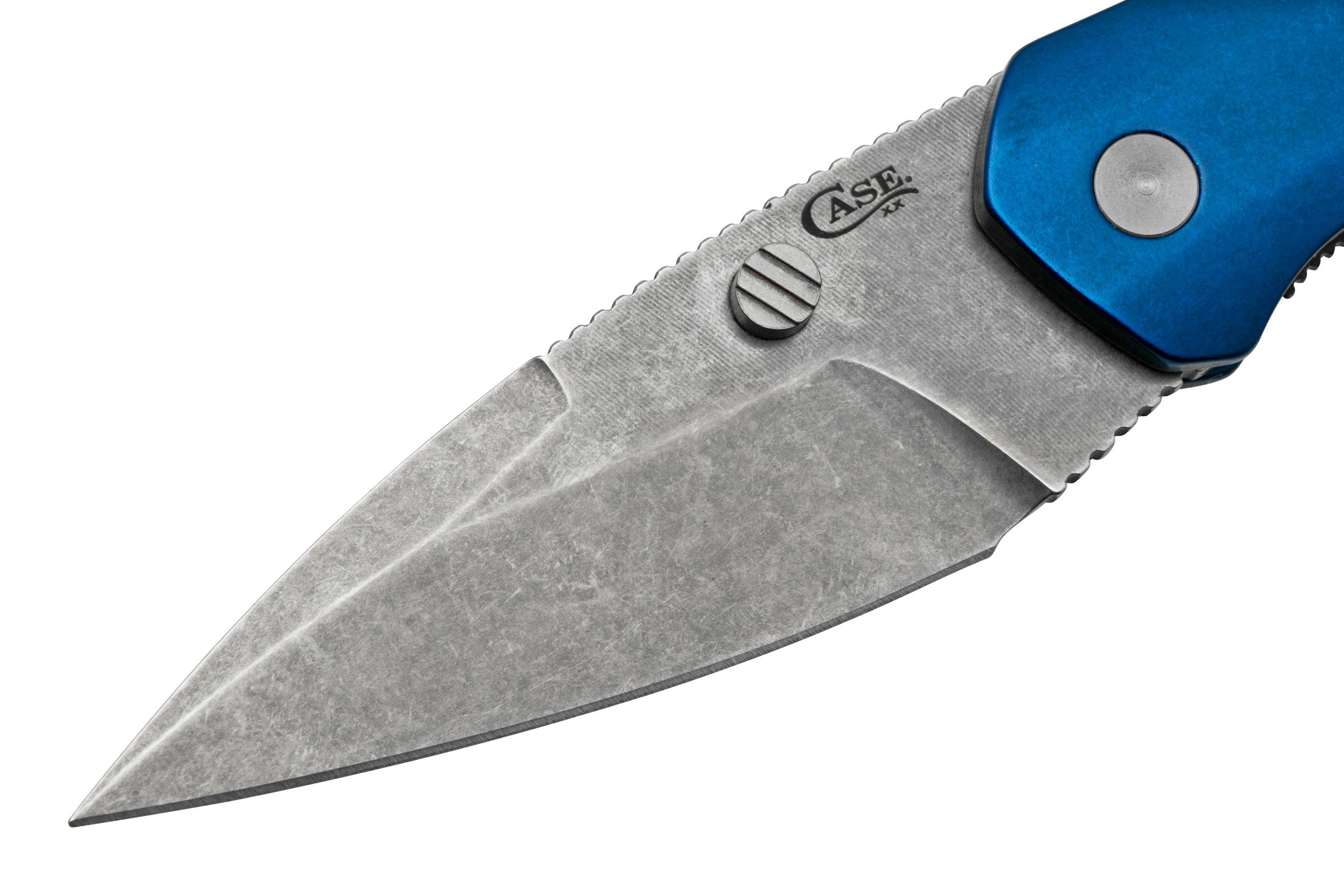 Case Westline 36552 Blue Anodized Aluminum, Drop Point Blade S35VN ...