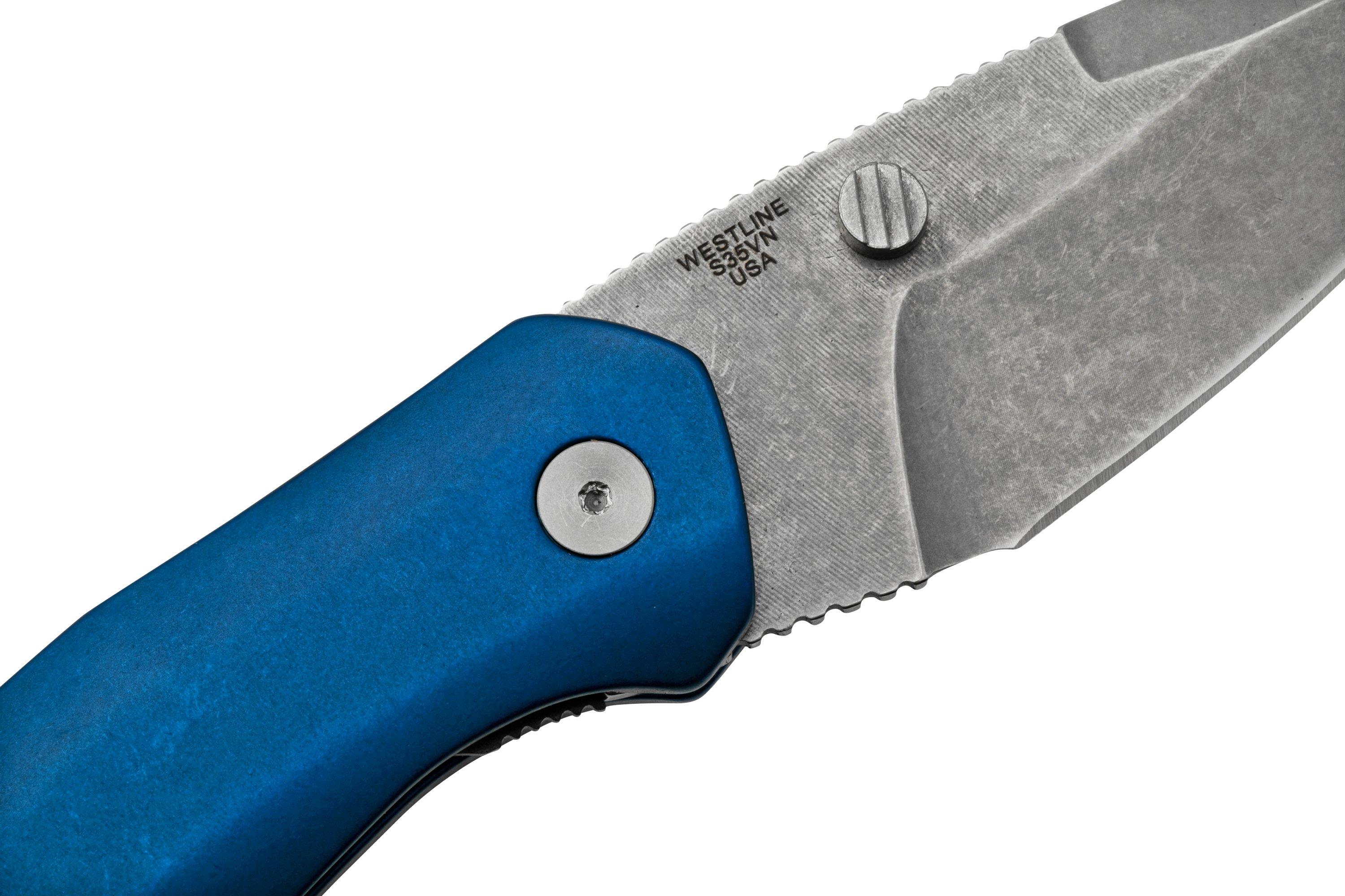 Case Westline 36552 Blue Anodized Aluminum, Drop Point Blade S35VN ...