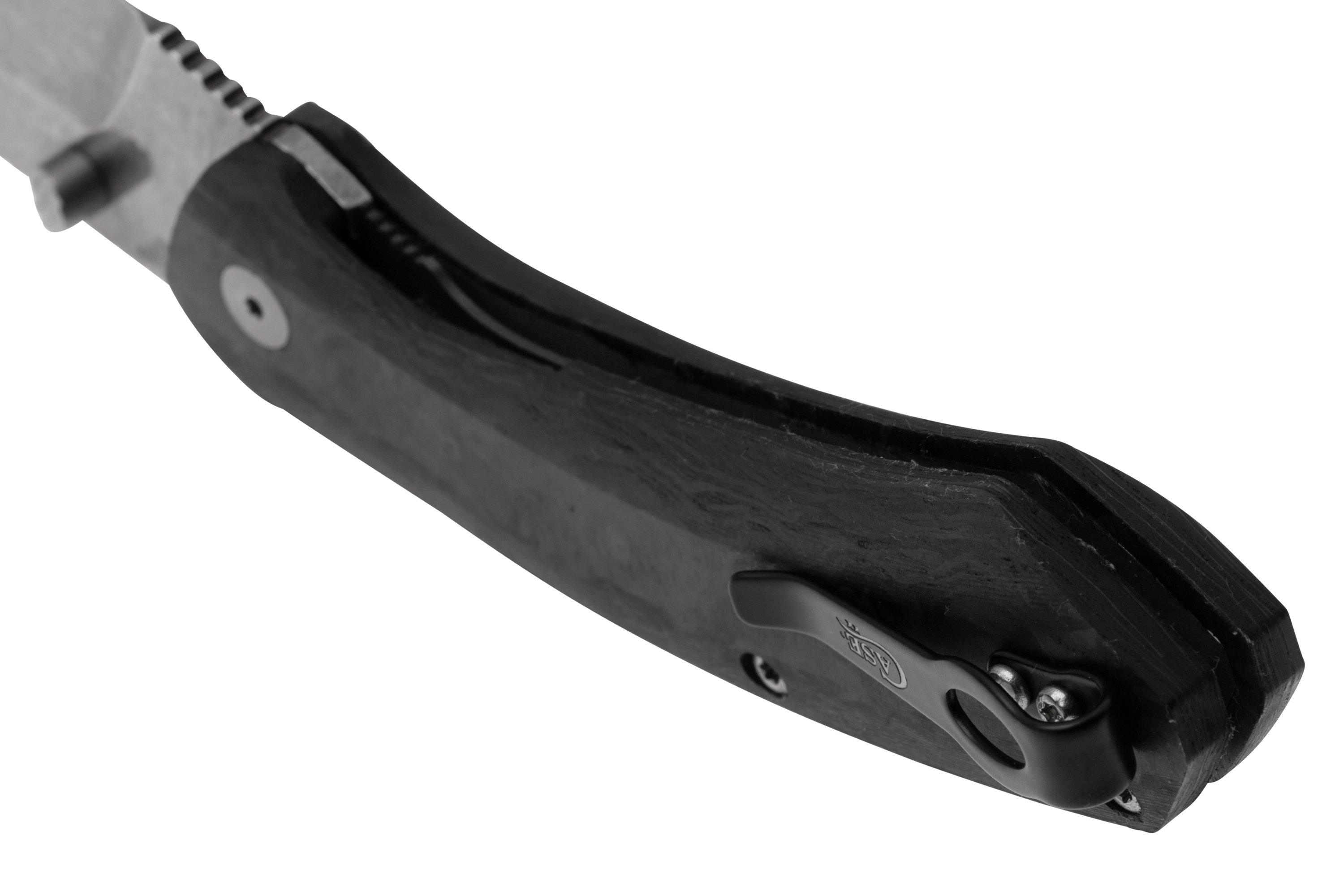 Case Westline 36554 Black Marbled Carbon Fiber, Drop Point Blade S35VN ...