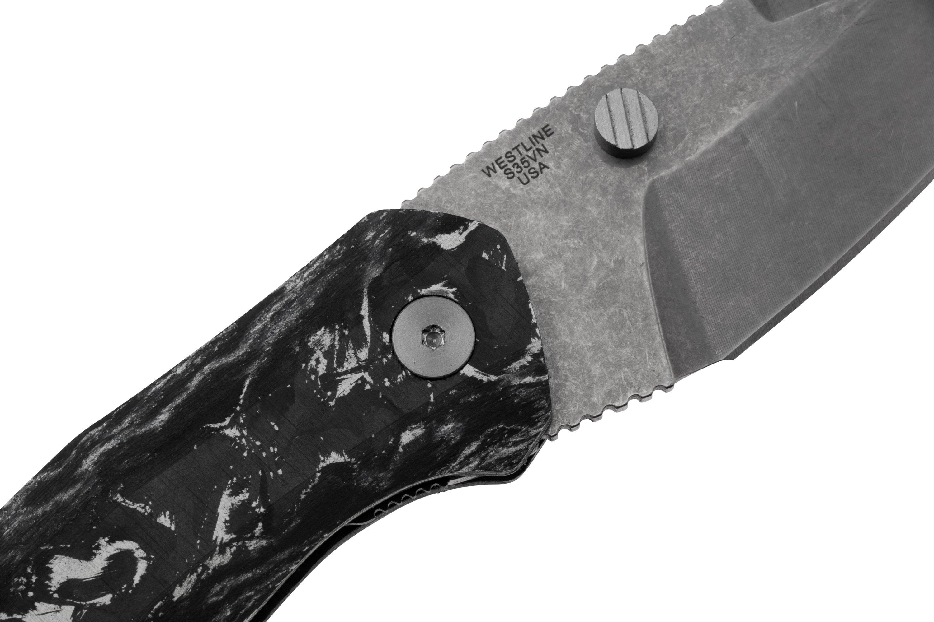 Case Westline 36555 Black & White Marbled Carbon Fiber, Drop Point ...